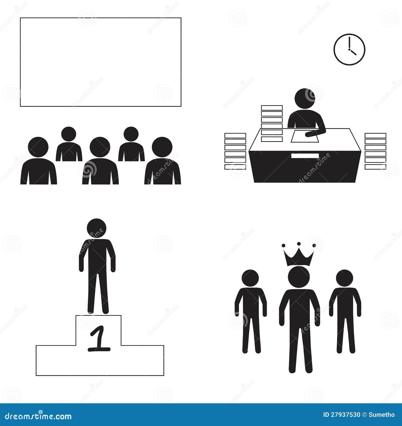 Marketing man Icons2 stock vector. Illustration of boss - 27937530