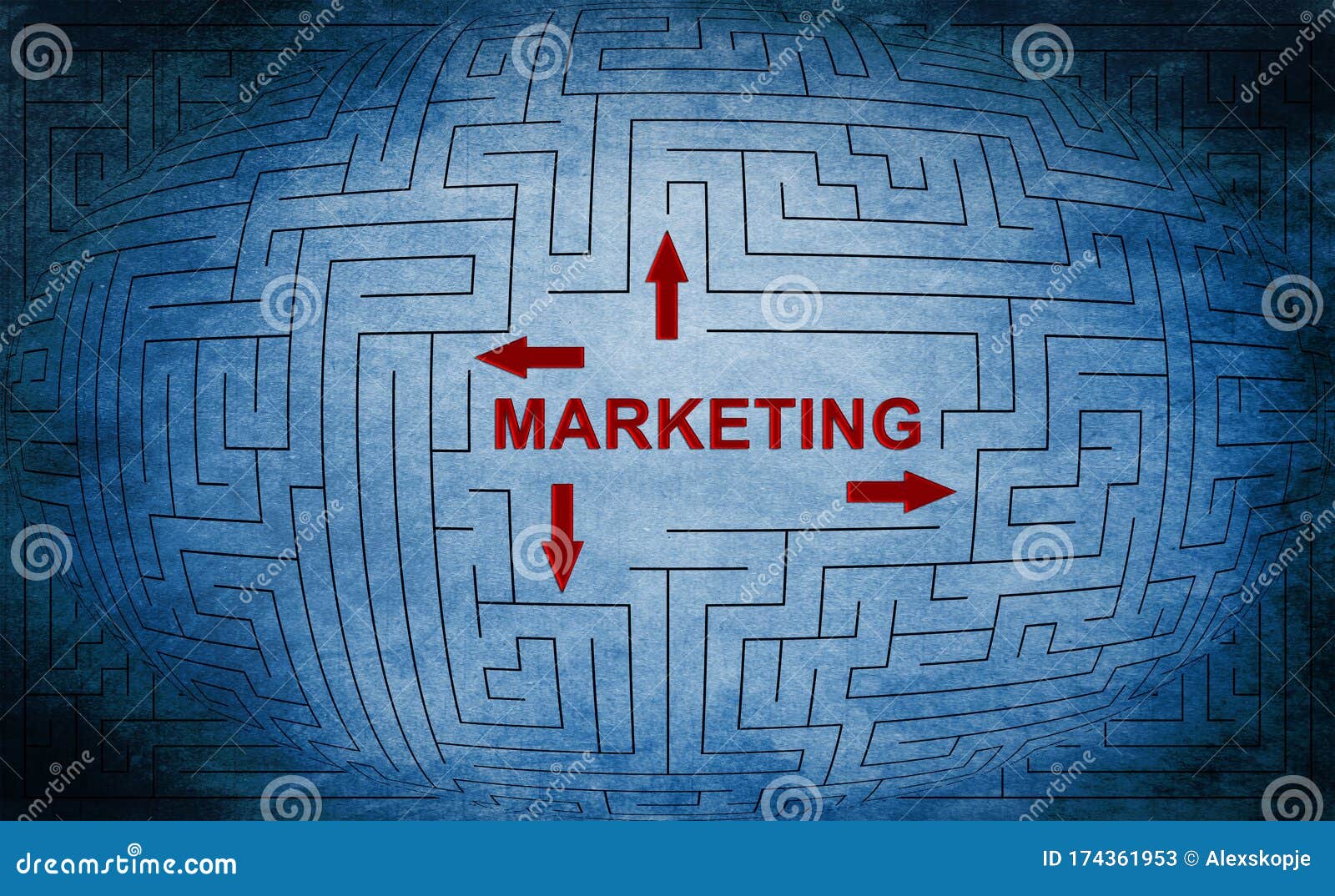 Marketing maze concept stock image. Image of strategy - 174361953
