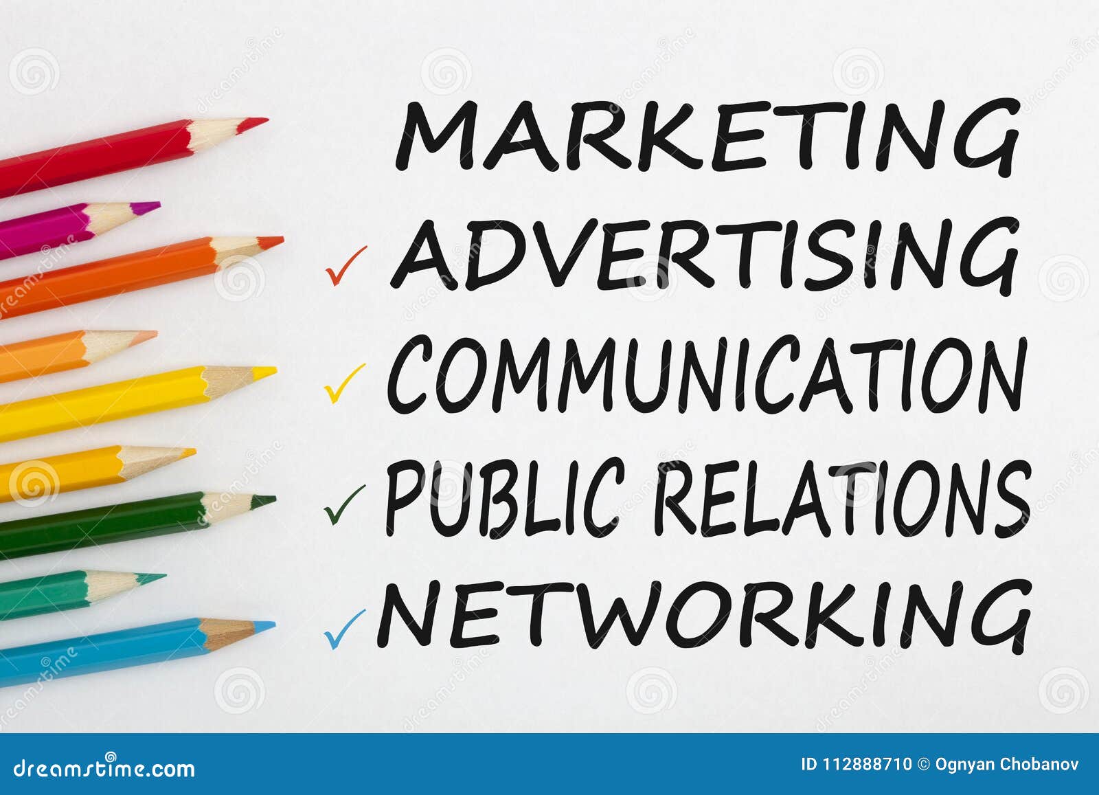 Marketing Methods of Communicating Concepts Stock Photo - Image of ...