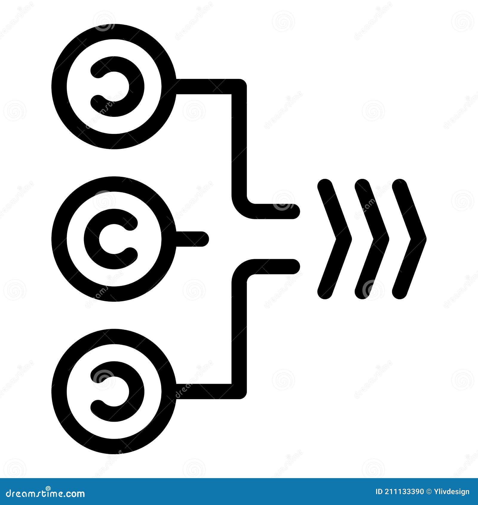 Marketing Mix Icon, Outline Style Stock Vector - Illustration of price ...