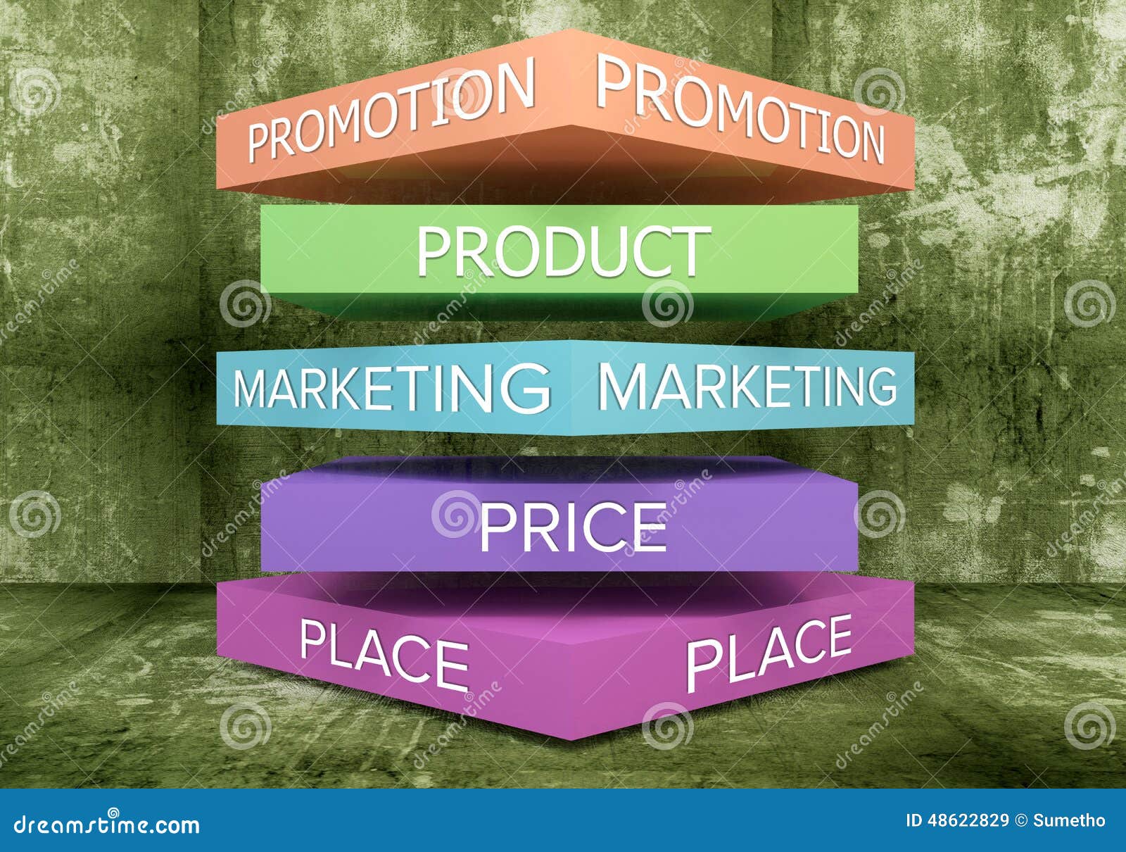 Marketing Mix Plan stock illustration. Illustration of innovation ...