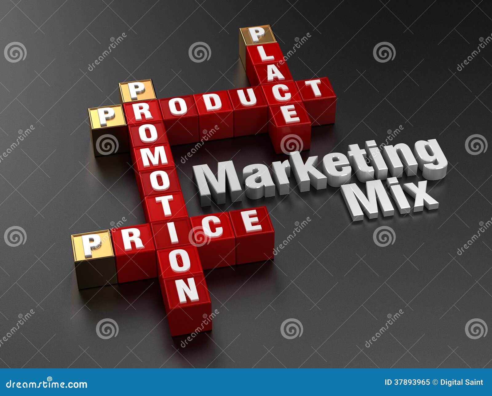 Marketing Mix | 4Ps stock illustration. Illustration of marketing ...