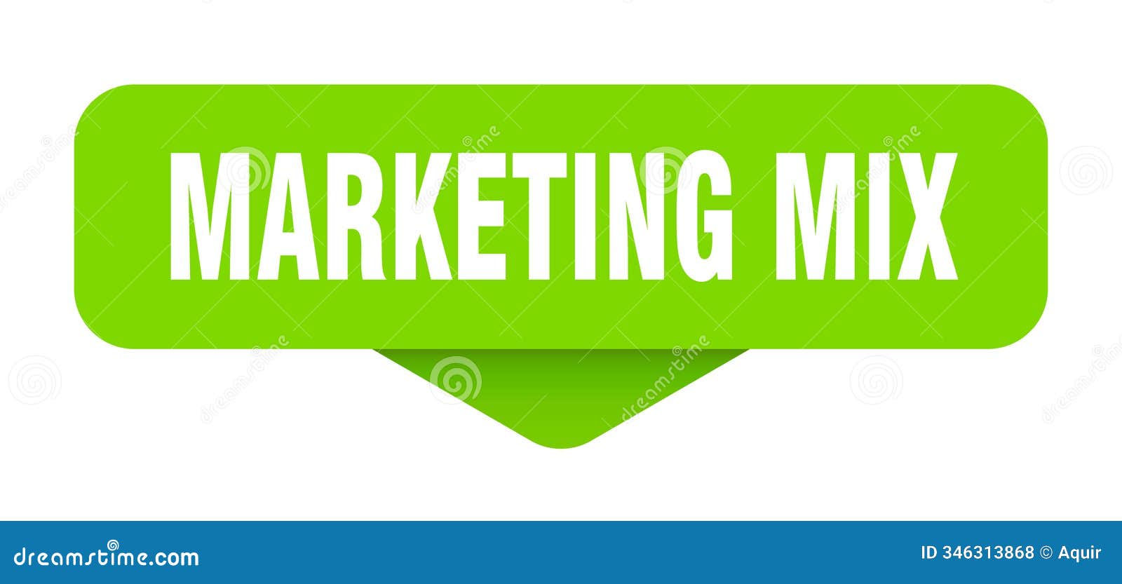 Marketing Mix Sticker. Marketing Mix Sign on Transparent Background ...