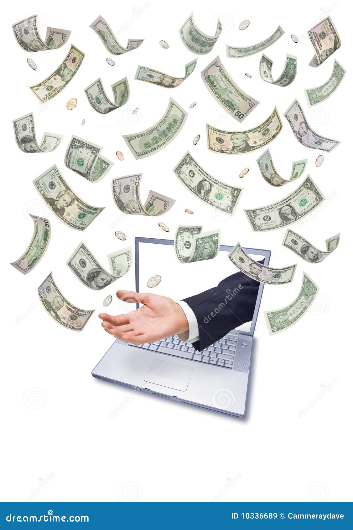 Marketing Money Commerce Computer Stock Image - Image of connected ...