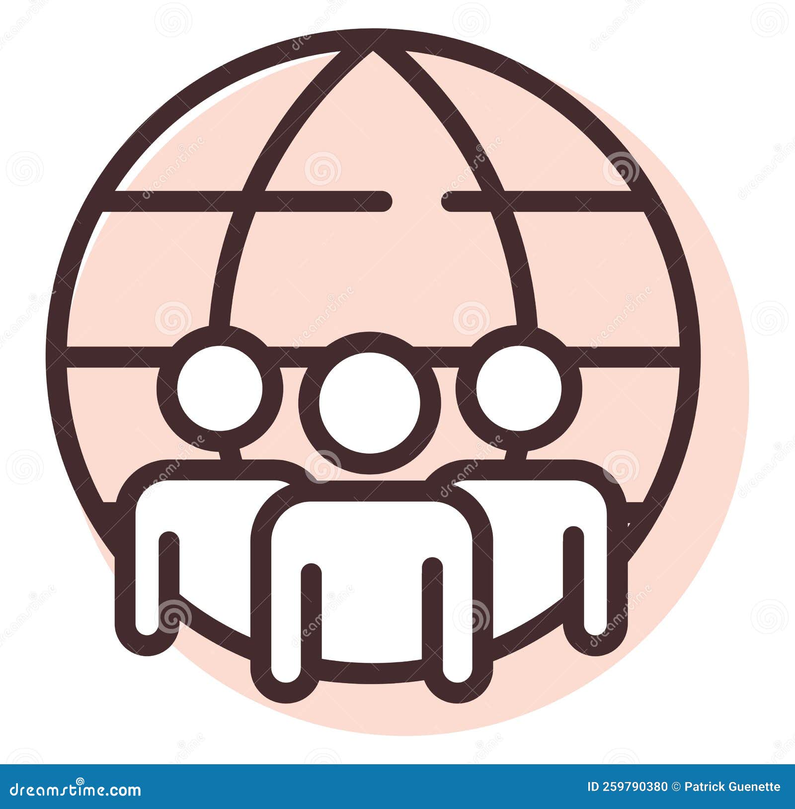 Marketing network, icon stock vector. Illustration of connection ...