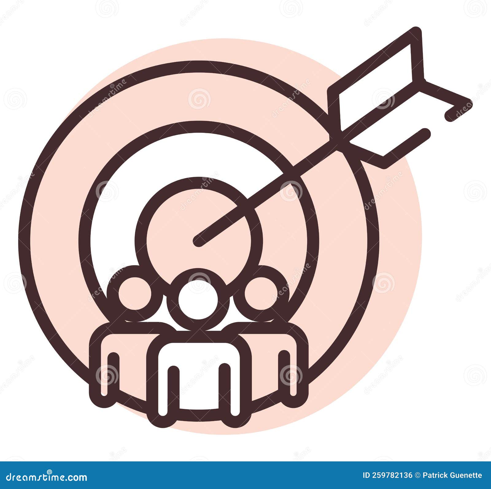 People Target Icon Logo Design Element Vector Illustration ...