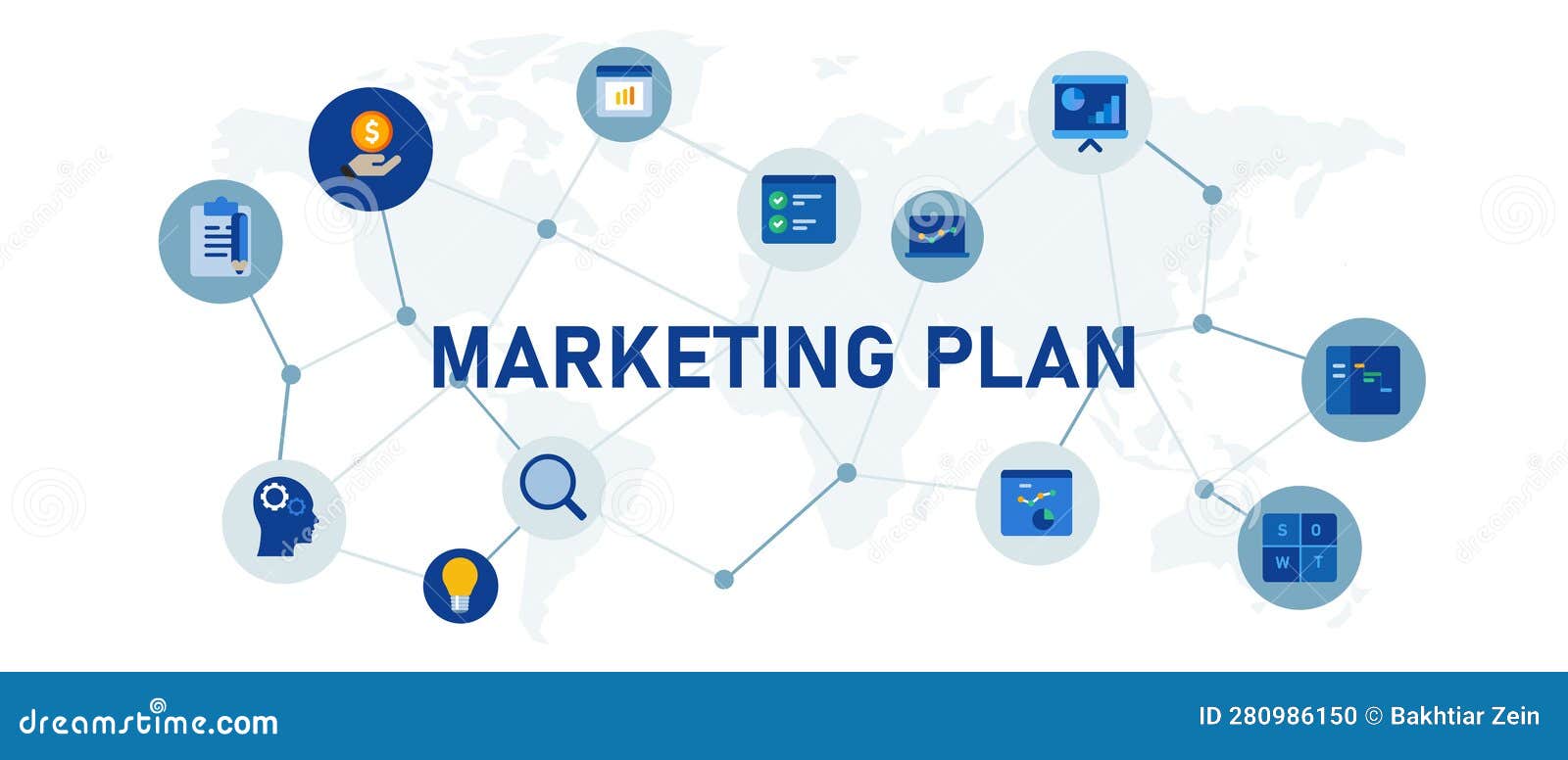 Marketing Plan Concept of Strategy Product Market Projection Stock ...