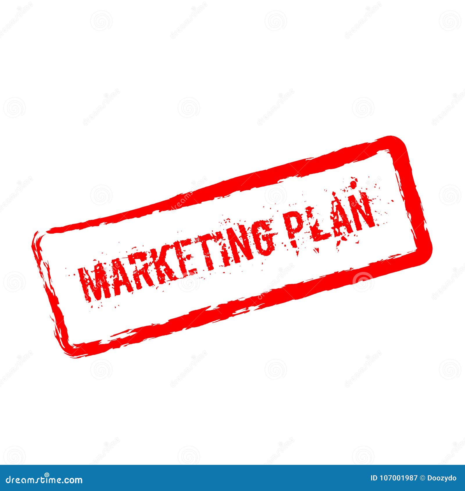Marketing Plan Red Rubber Stamp Isolated on White. Stock Vector ...