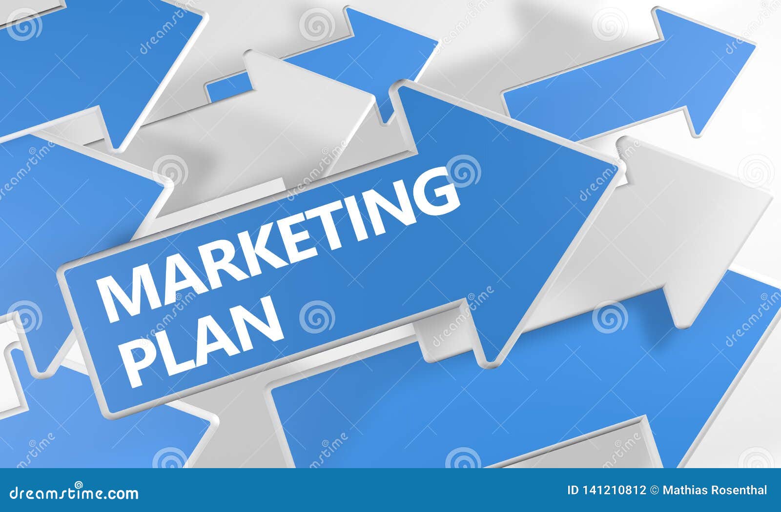 Marketing Plan stock illustration. Illustration of management - 141210812