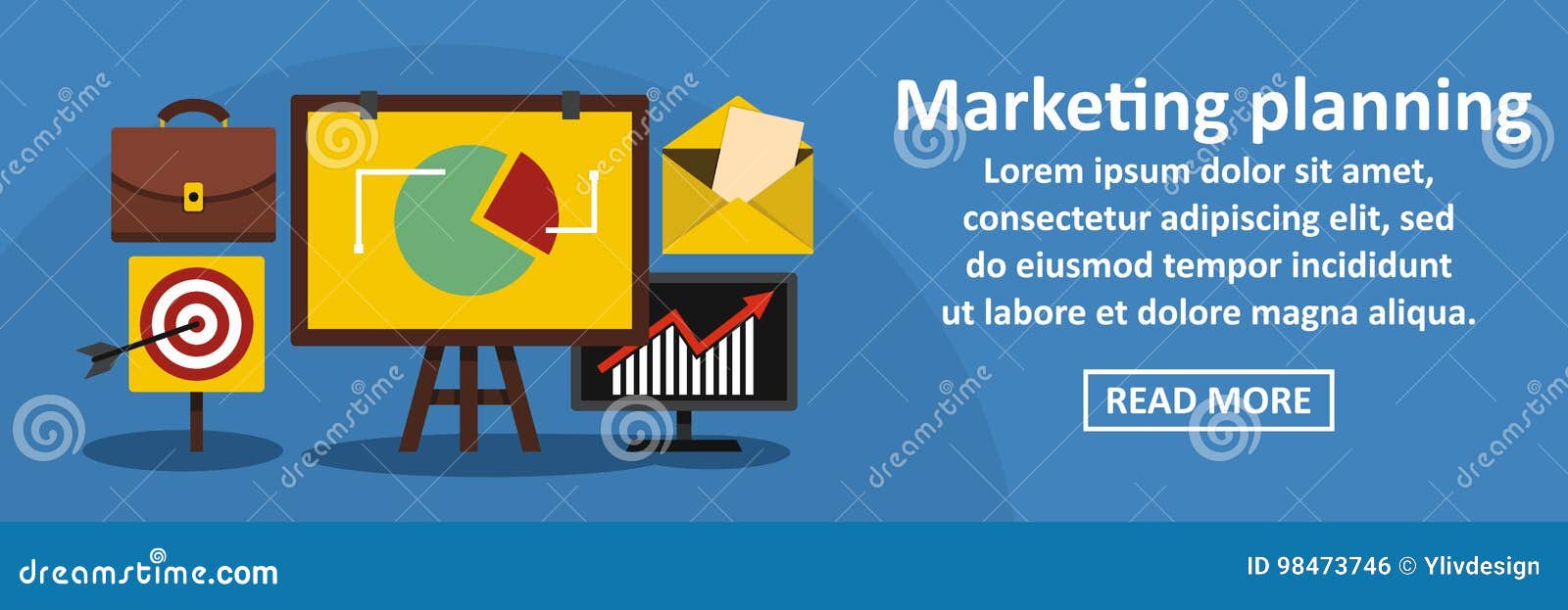 Marketing Planning Banner Horizontal Concept Stock Vector ...