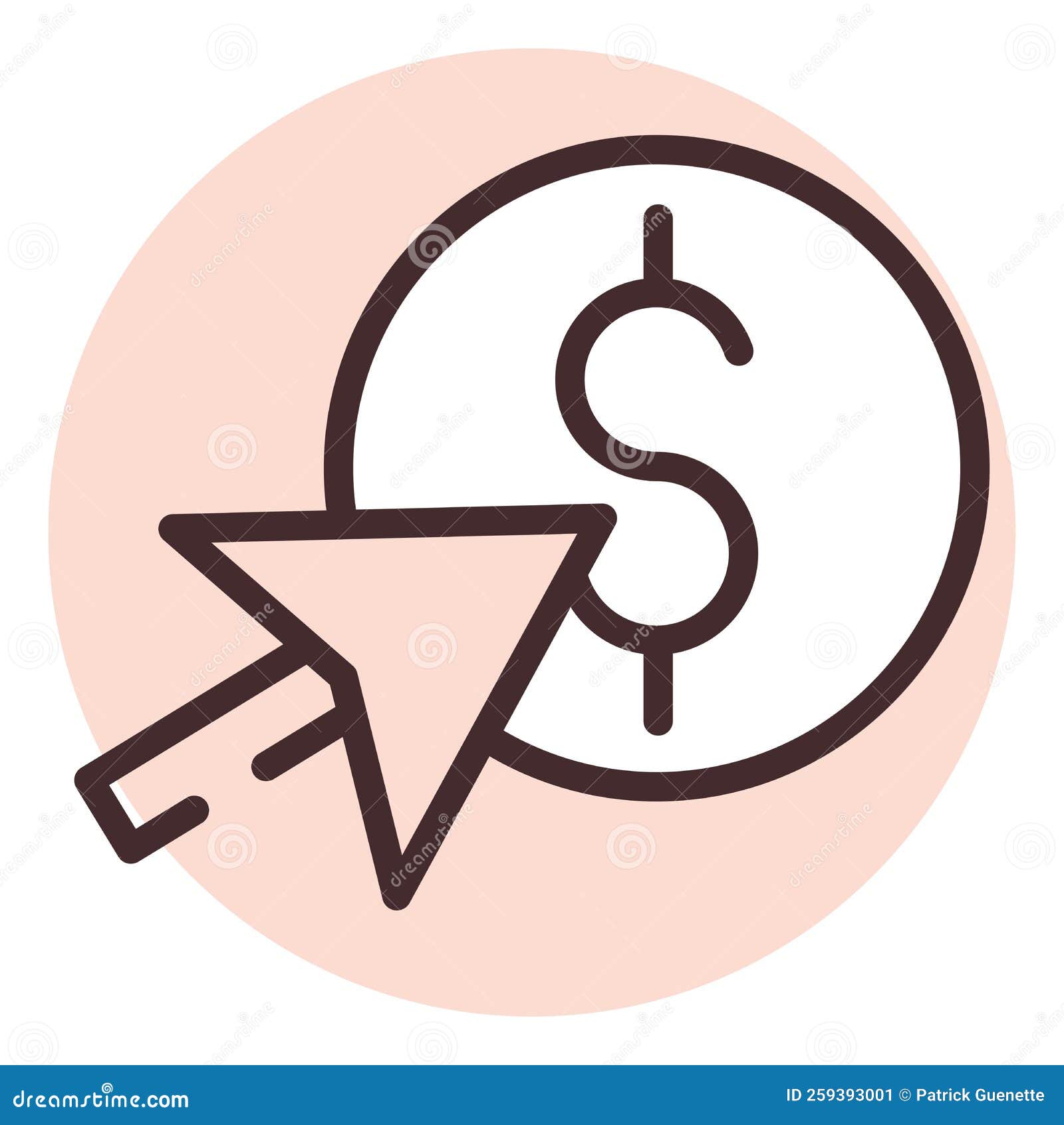 Marketing PPC, icon stock vector. Illustration of symbol - 259393001