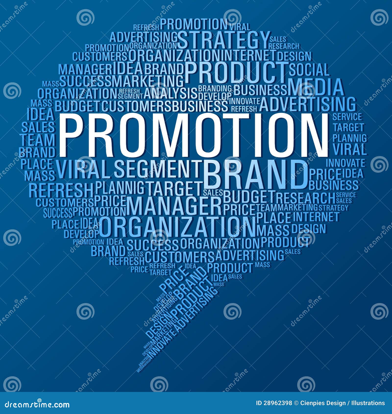 Marketing Promotion Speech Bubble Stock Vector - Illustration of ...