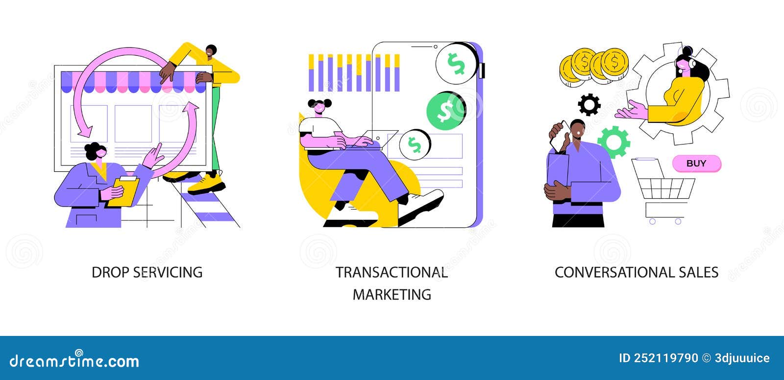 Marketing and Sales Abstract Concept Vector Illustrations. Stock Vector ...