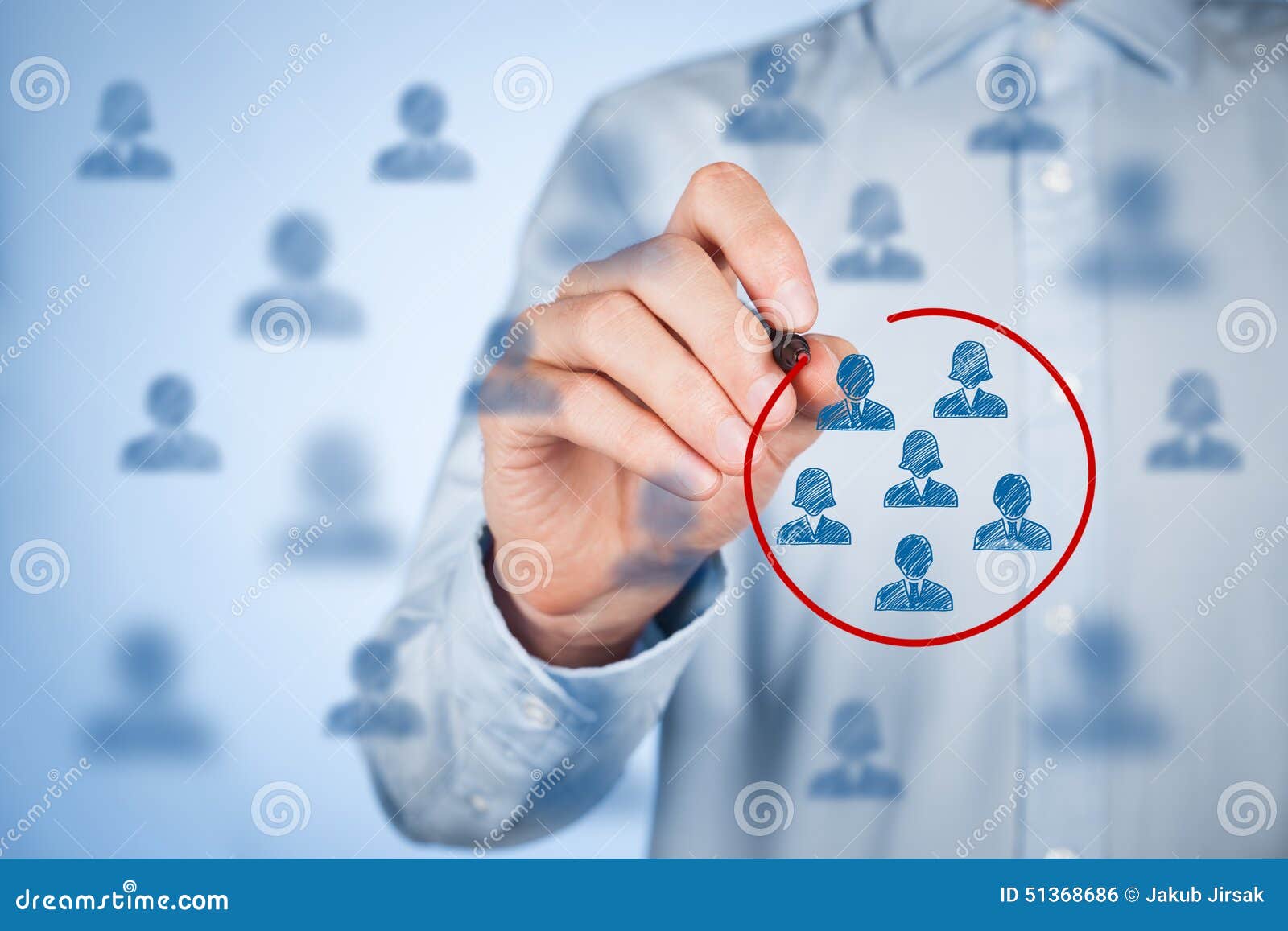 Marketing segmentatie stock foto. Image of zakenman, publiek - 51368686