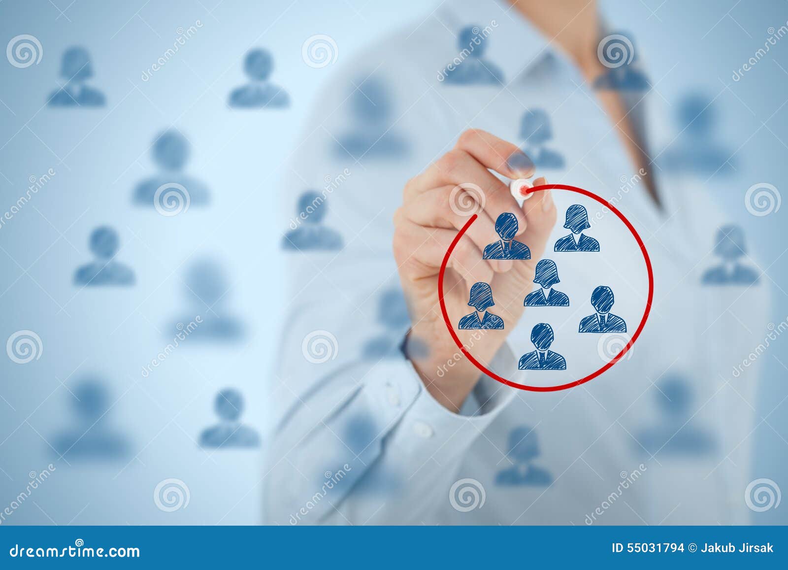 Marketing segmentatie stock foto. Image of nadruk, klant - 55031794