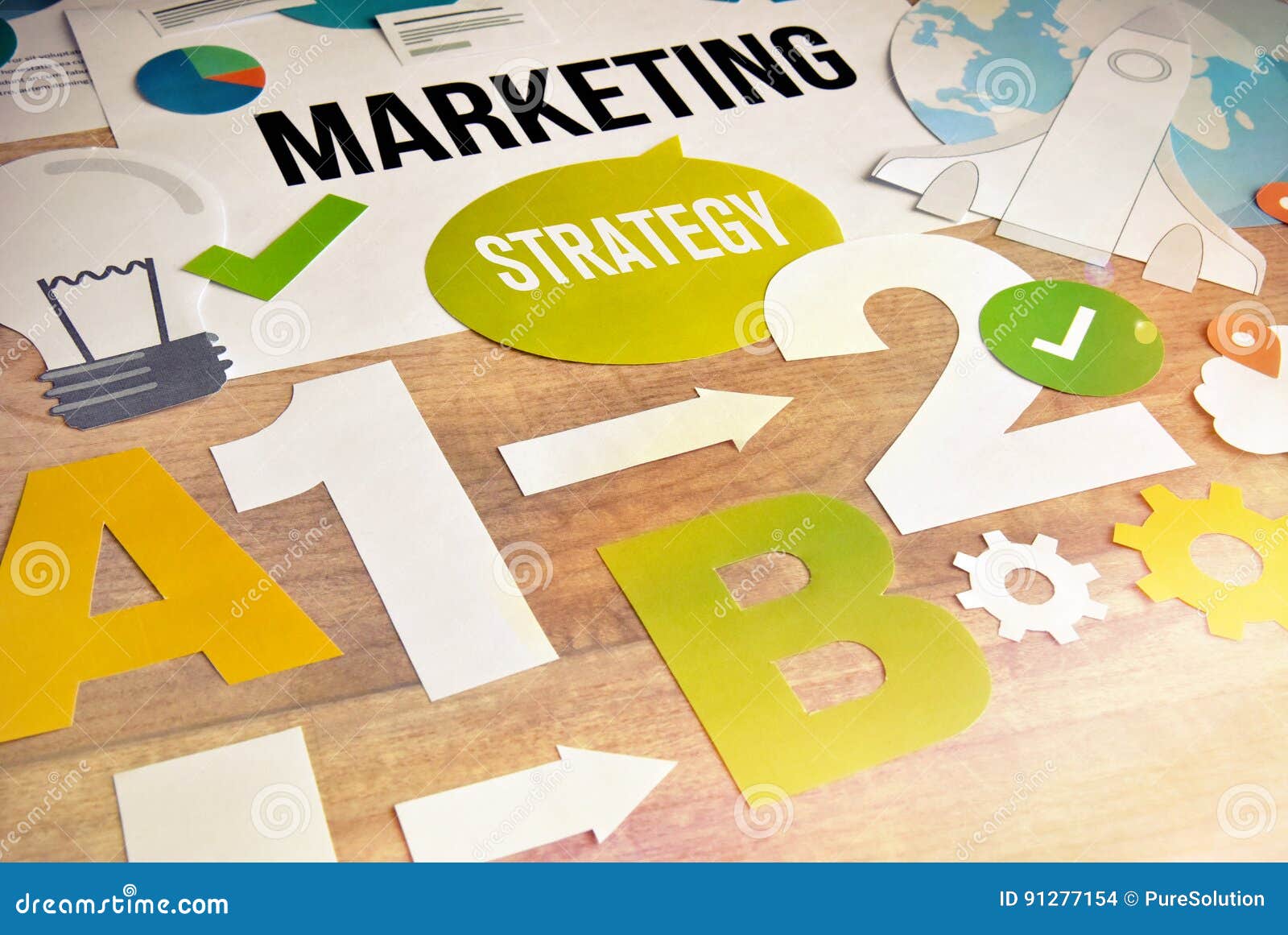 Marketing Strategy Concept Design Stock Photo - Image of planning ...