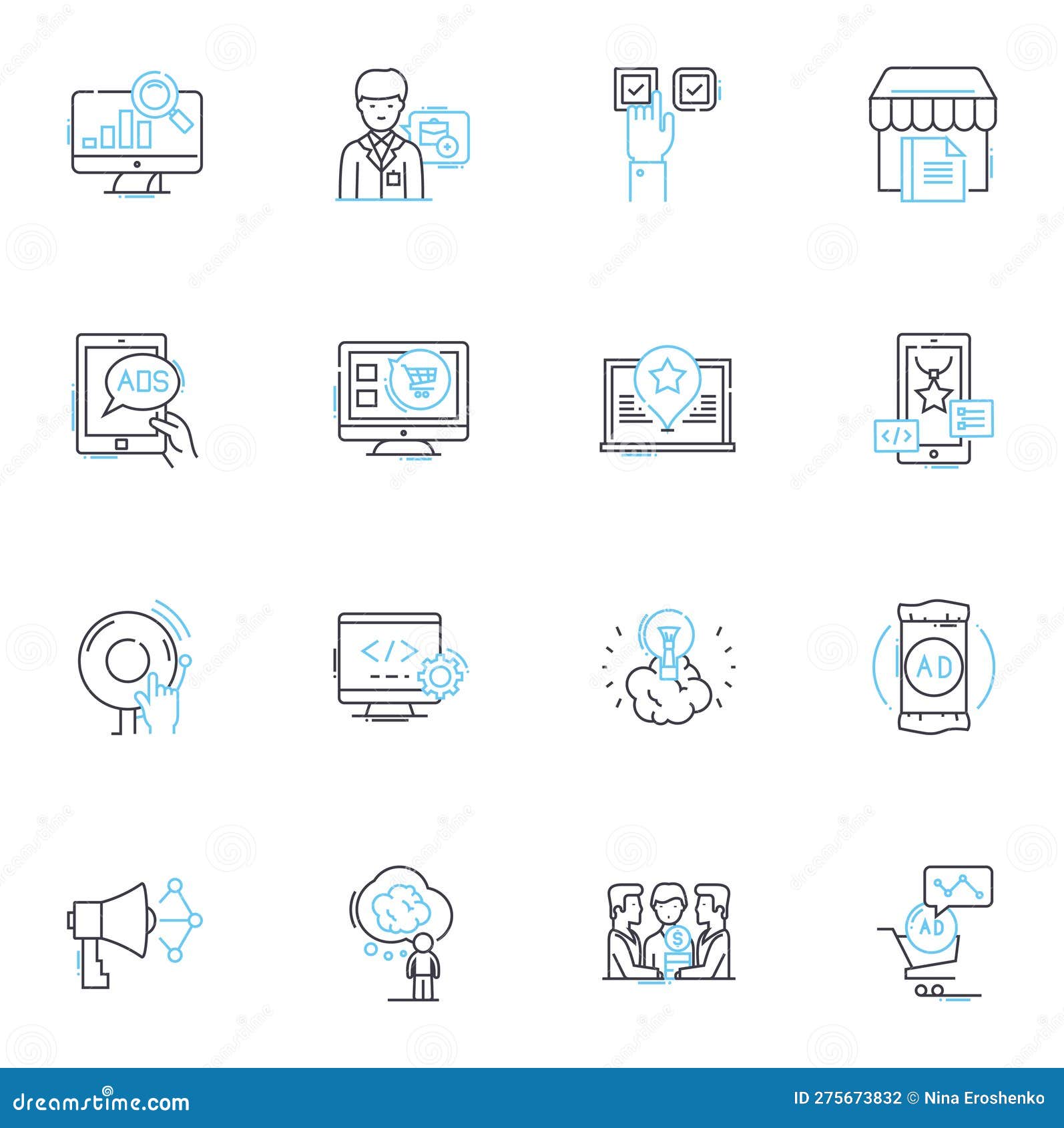 Marketing Strategy Linear Icons Set. Positioning, Segmentation ... Marketing Strategy Linear Icons Set. Positioning, Segmentation ...