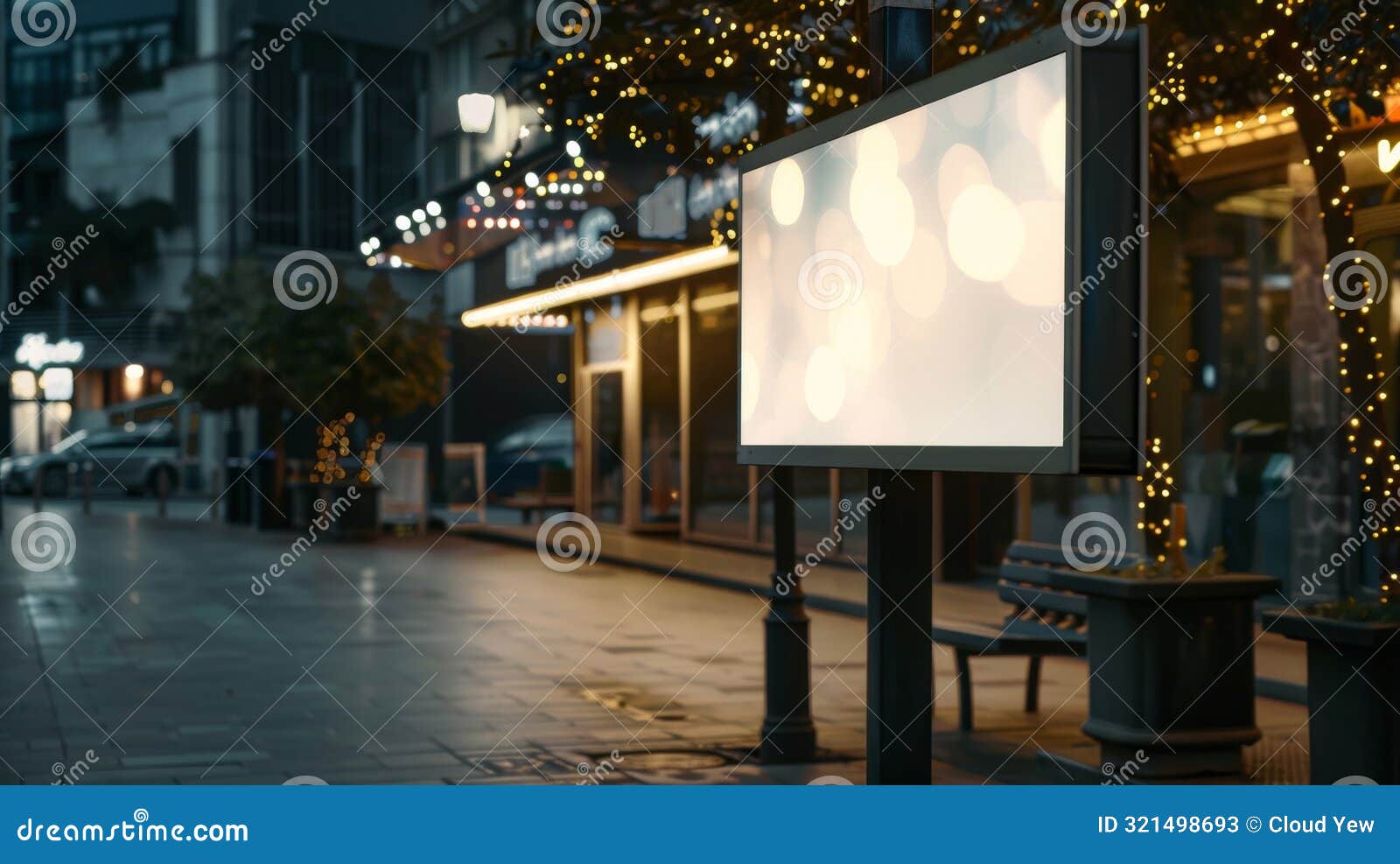 Marketing Strategy Setup with Space for Advertising Message. Stock ...