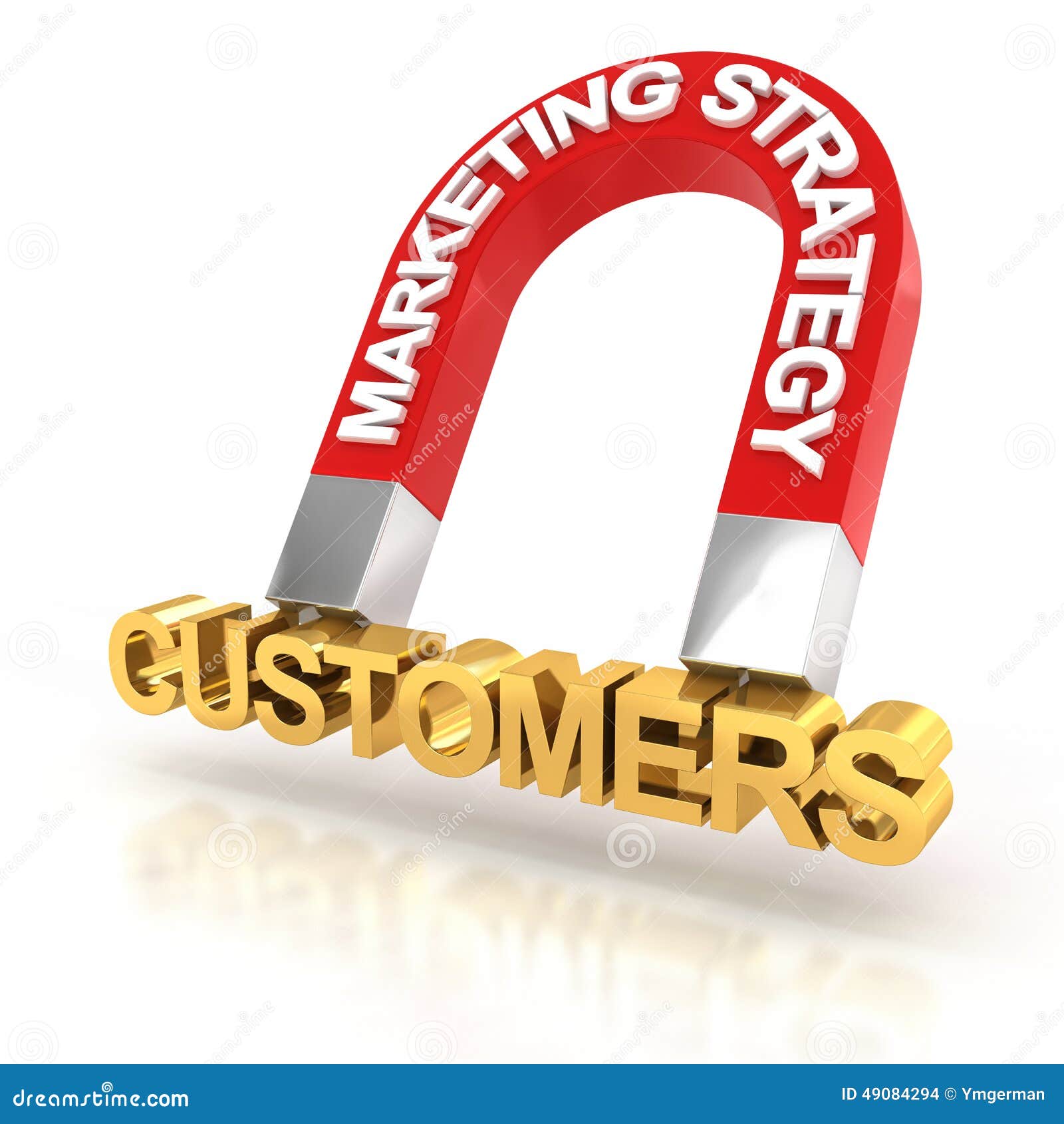 Marketing Strategy To Attract Customers, 3d Render Stock Illustration ... Marketing Strategy To Attract Customers, 3d Render Stock Illustration ...