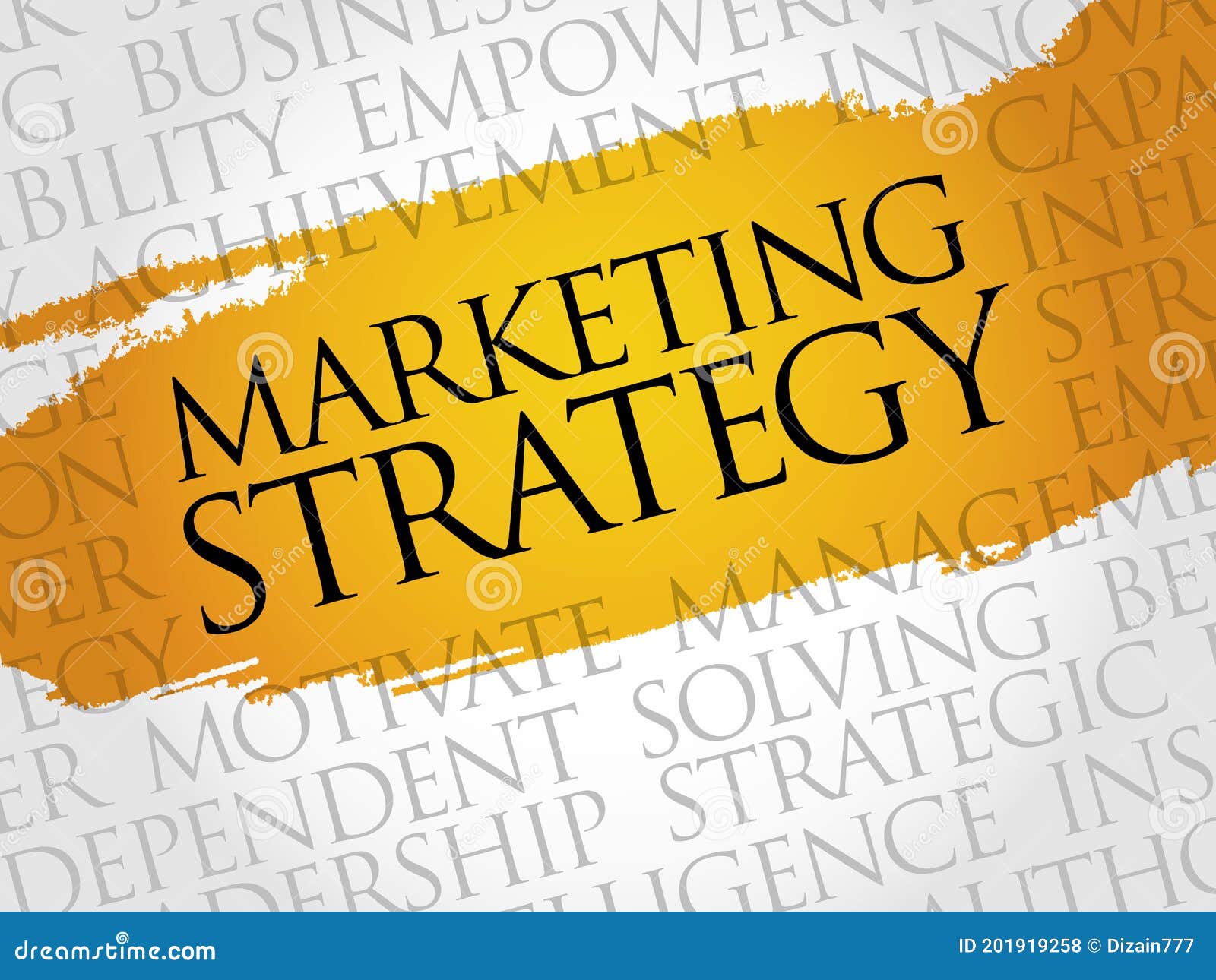 Marketing Strategy Word Cloud Stock Illustration - Illustration of ...