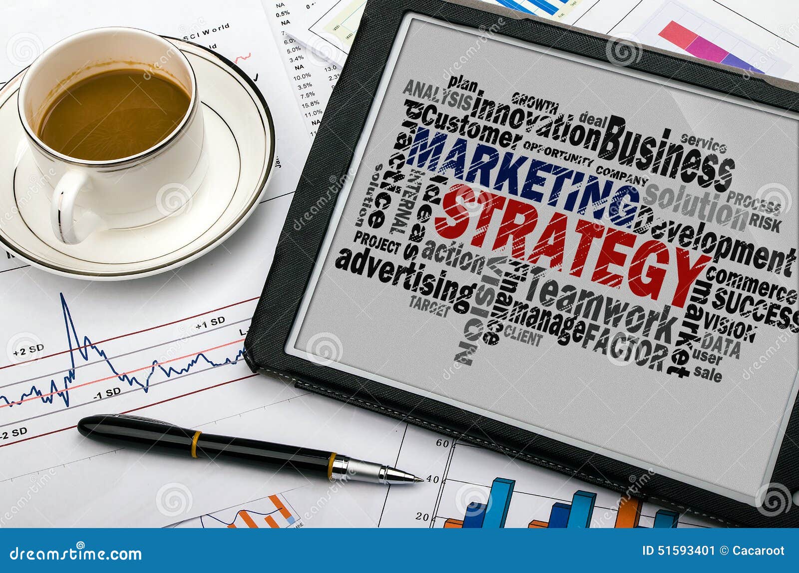 Marketing Strategy Word Cloud Stock Image - Image of solution, company ...