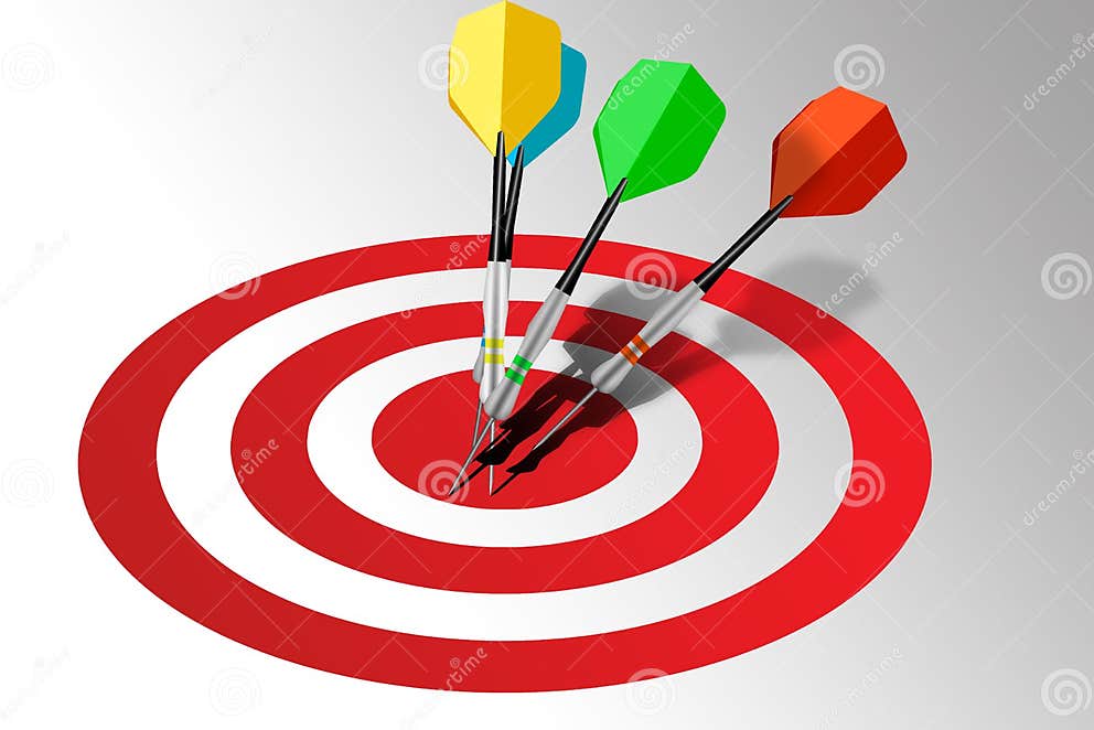 Marketing target winner #3 stock illustration. Illustration of gain ...
