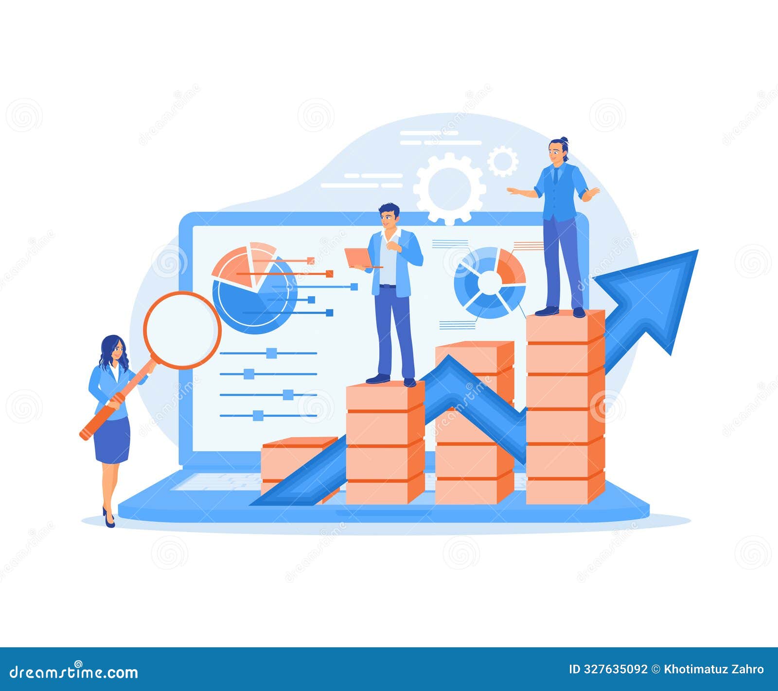 The Marketing Team Analyzes Statistical Charts. Study Marketing ...
