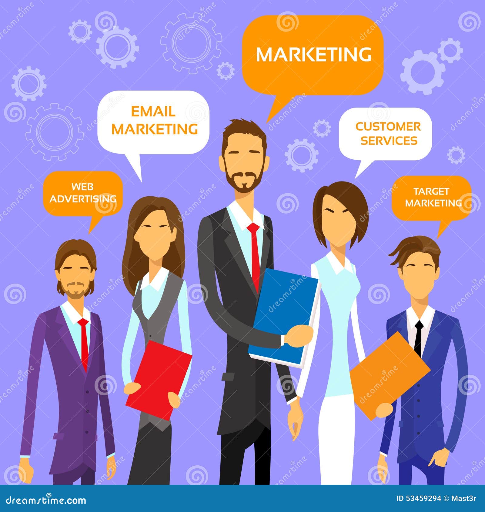Marketing Team Concept Business People Group Stock Vector ...