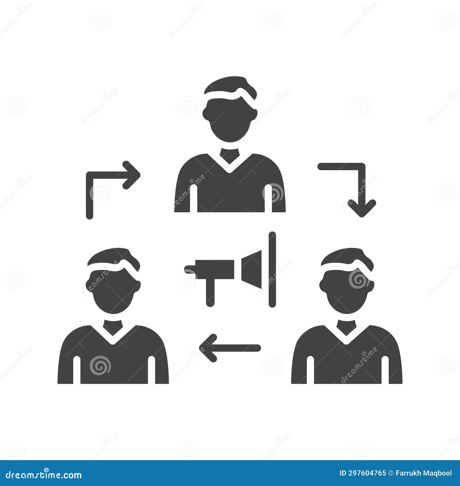 Marketing Team Icon Vector Image. Stock Vector - Illustration of ...