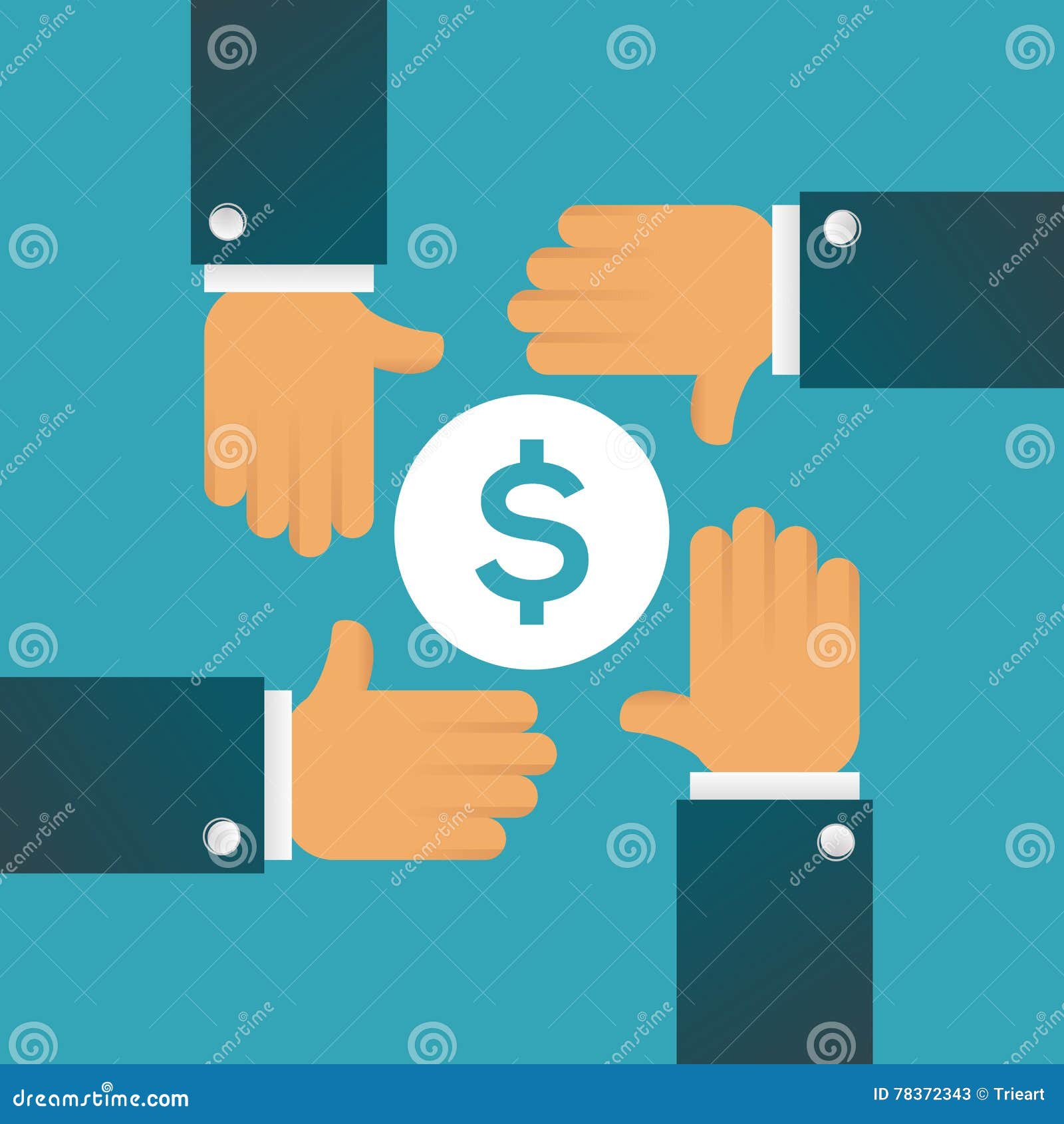 Marketing teamwork reward stock vector. Illustration of business - 78372343
