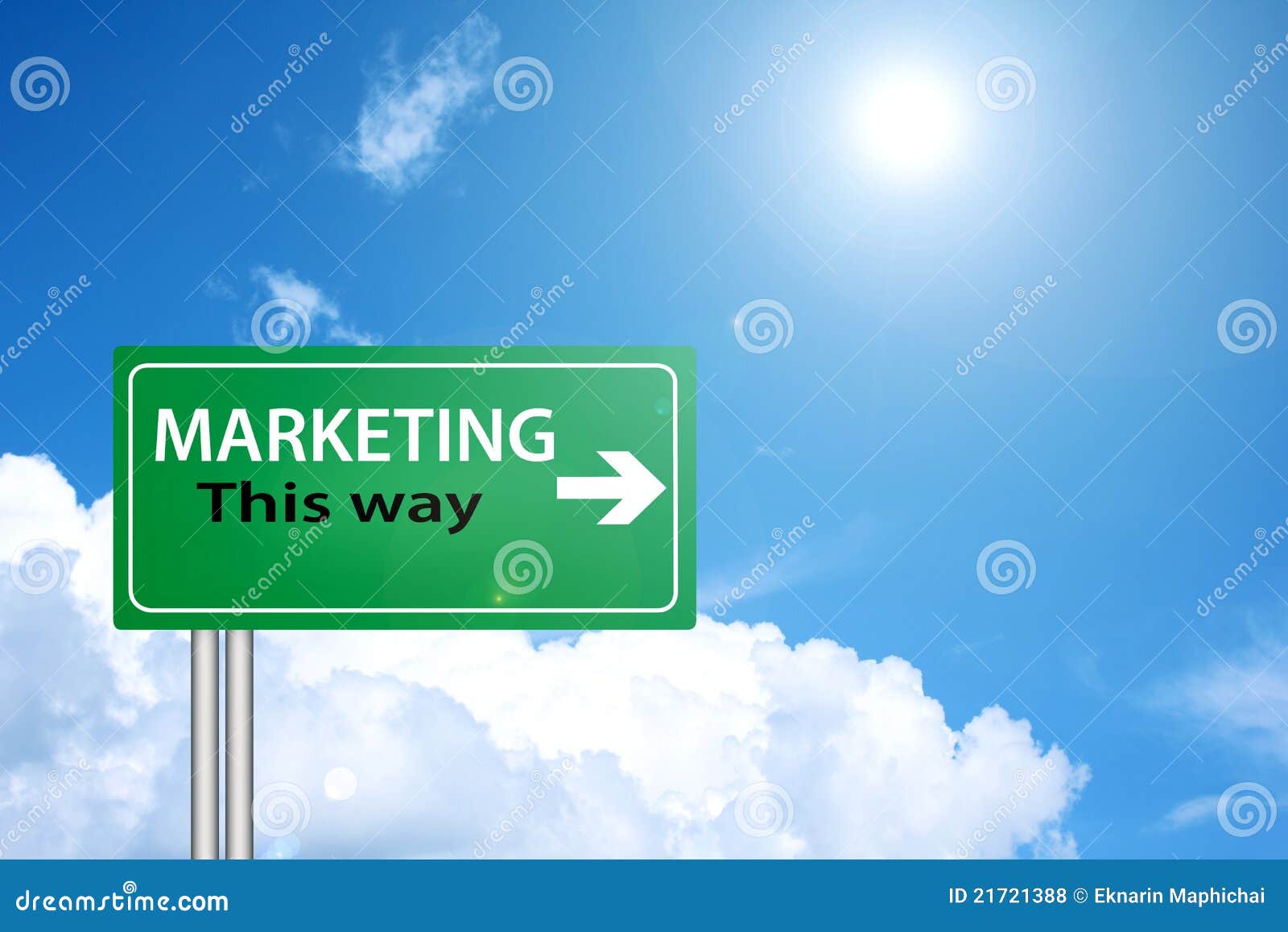 Marketing traffic signs stock photo. Image of white, border - 21721388