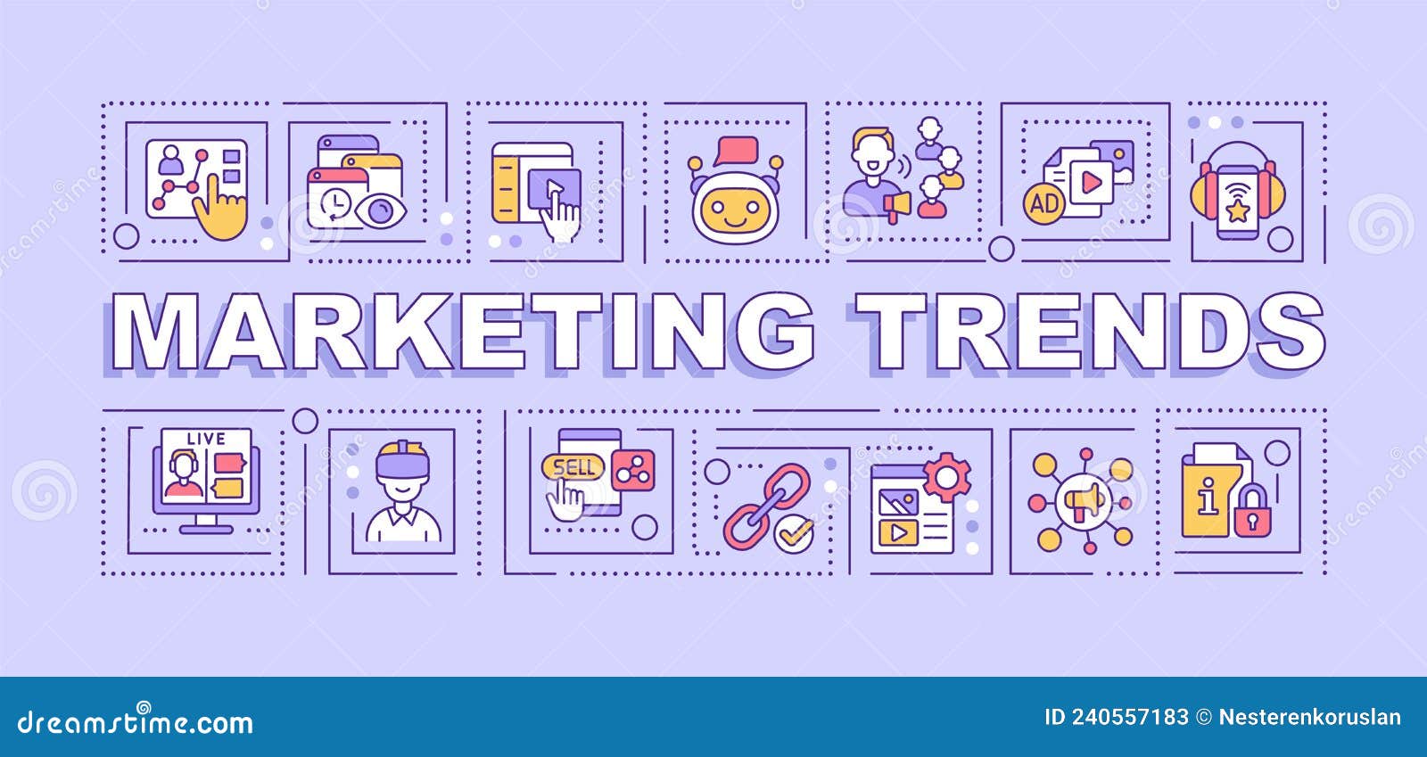 Marketing Trends Word Concepts Purple Banner Stock Vector ... Marketing Trends Word Concepts Purple Banner Stock Vector ...