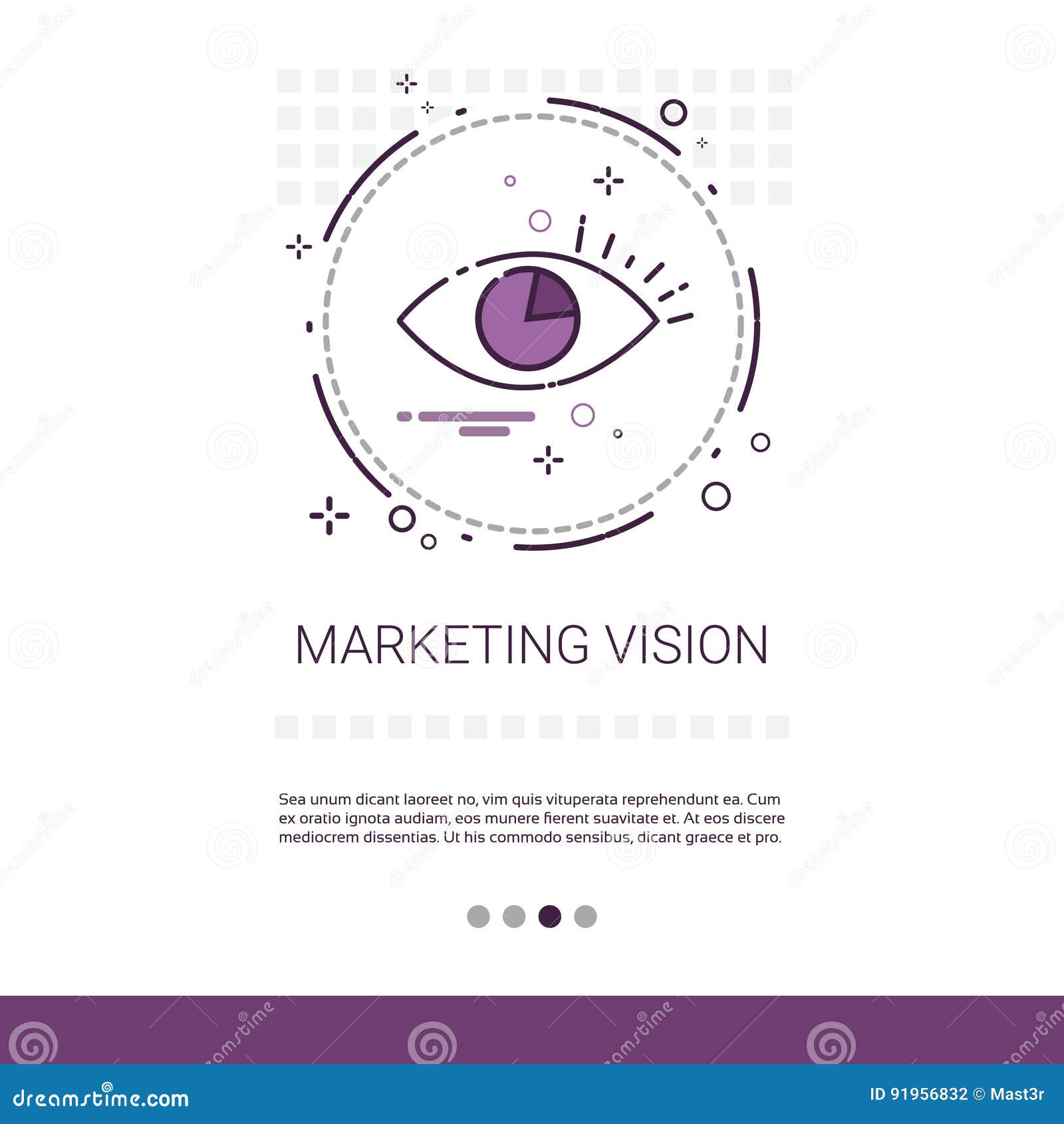 Marketing Vision Business Idea Banner with Copy Space Stock Vector ...