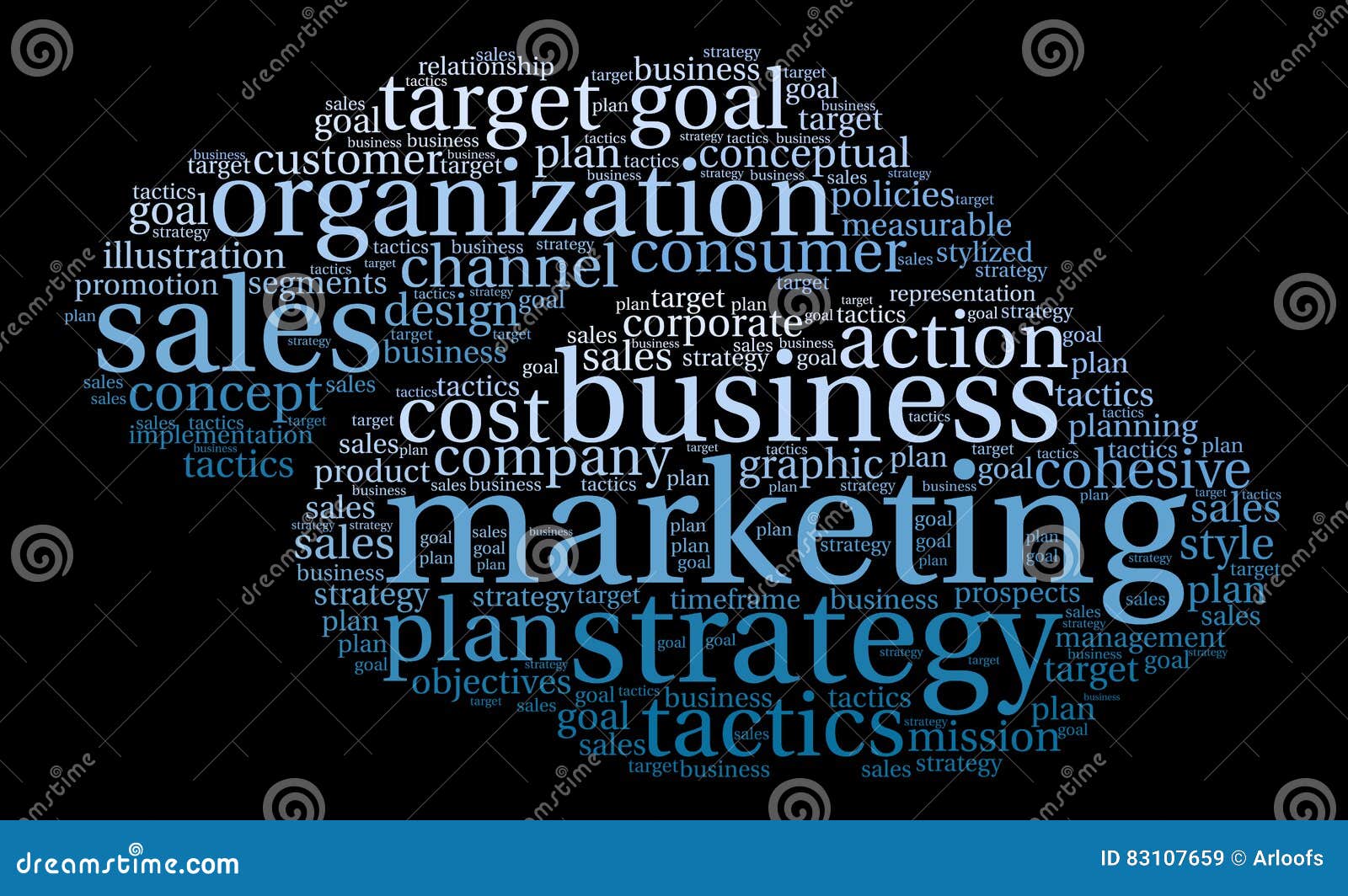 Marketing Word Cloud stock vector. Illustration of consumer - 83107659
