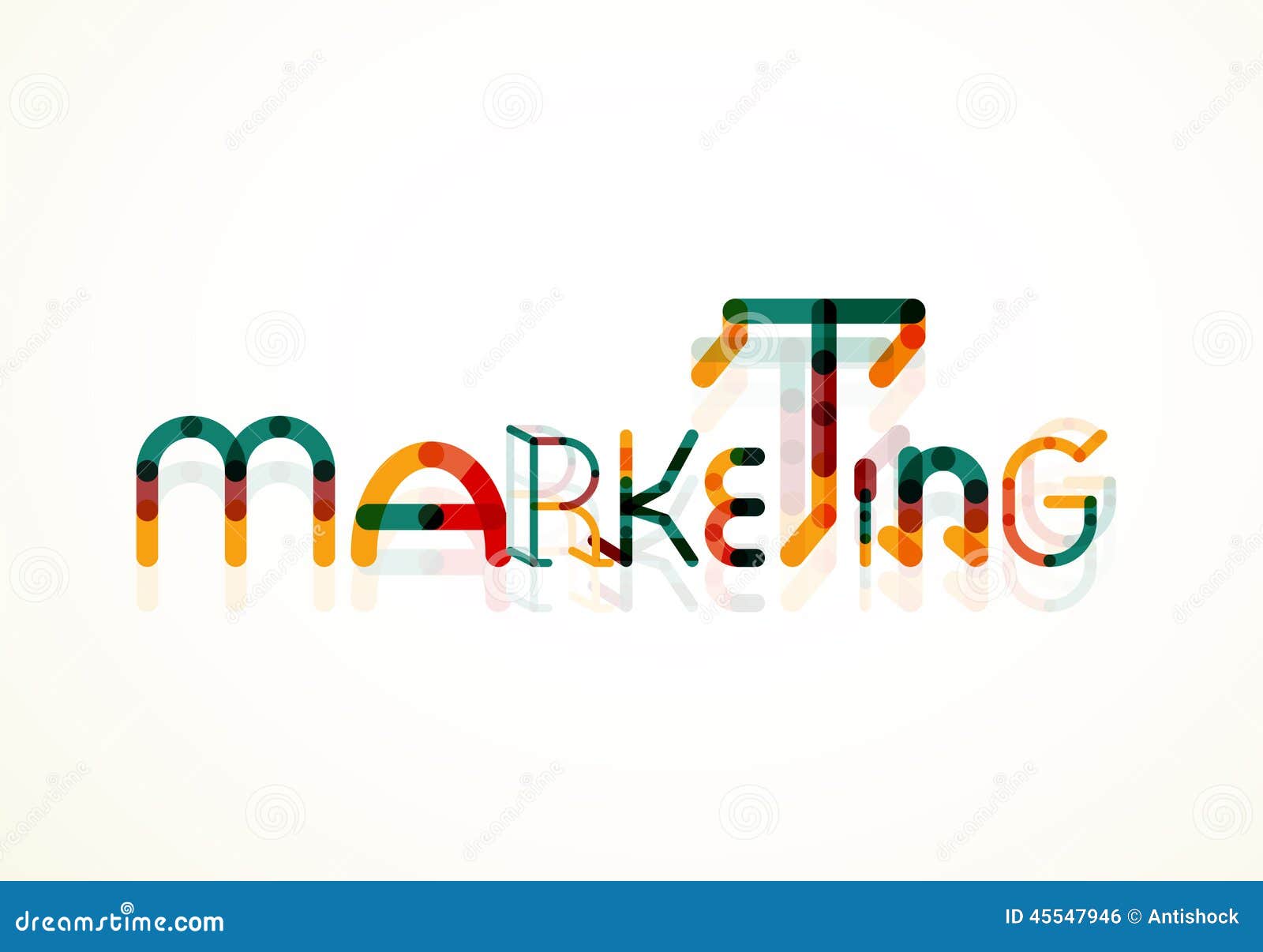 Marketing Word Font Concept Stock Vector - Illustration of digital ...