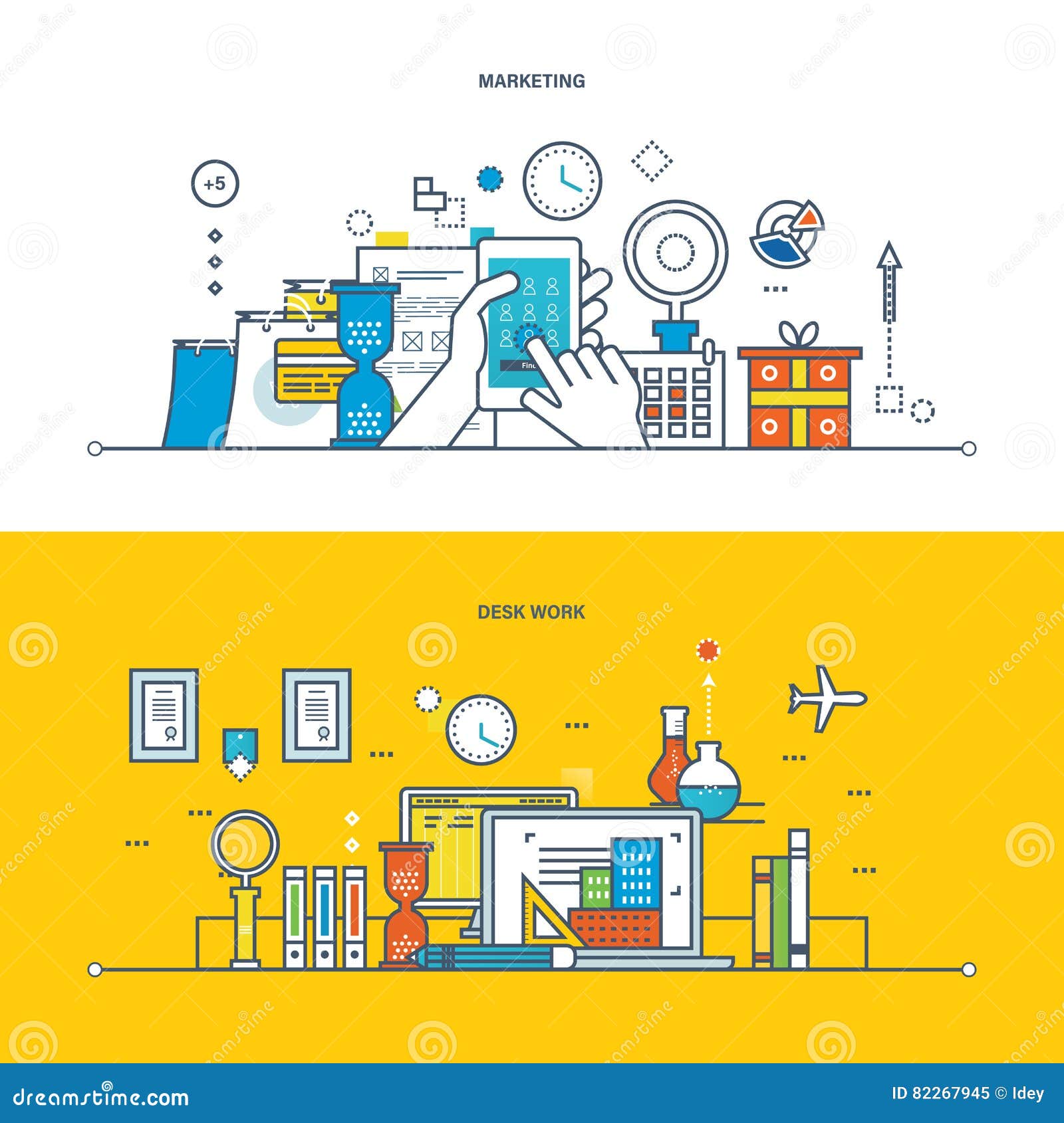 Marketing Environment Icon Collection Set. Ad Strategy Vector ...