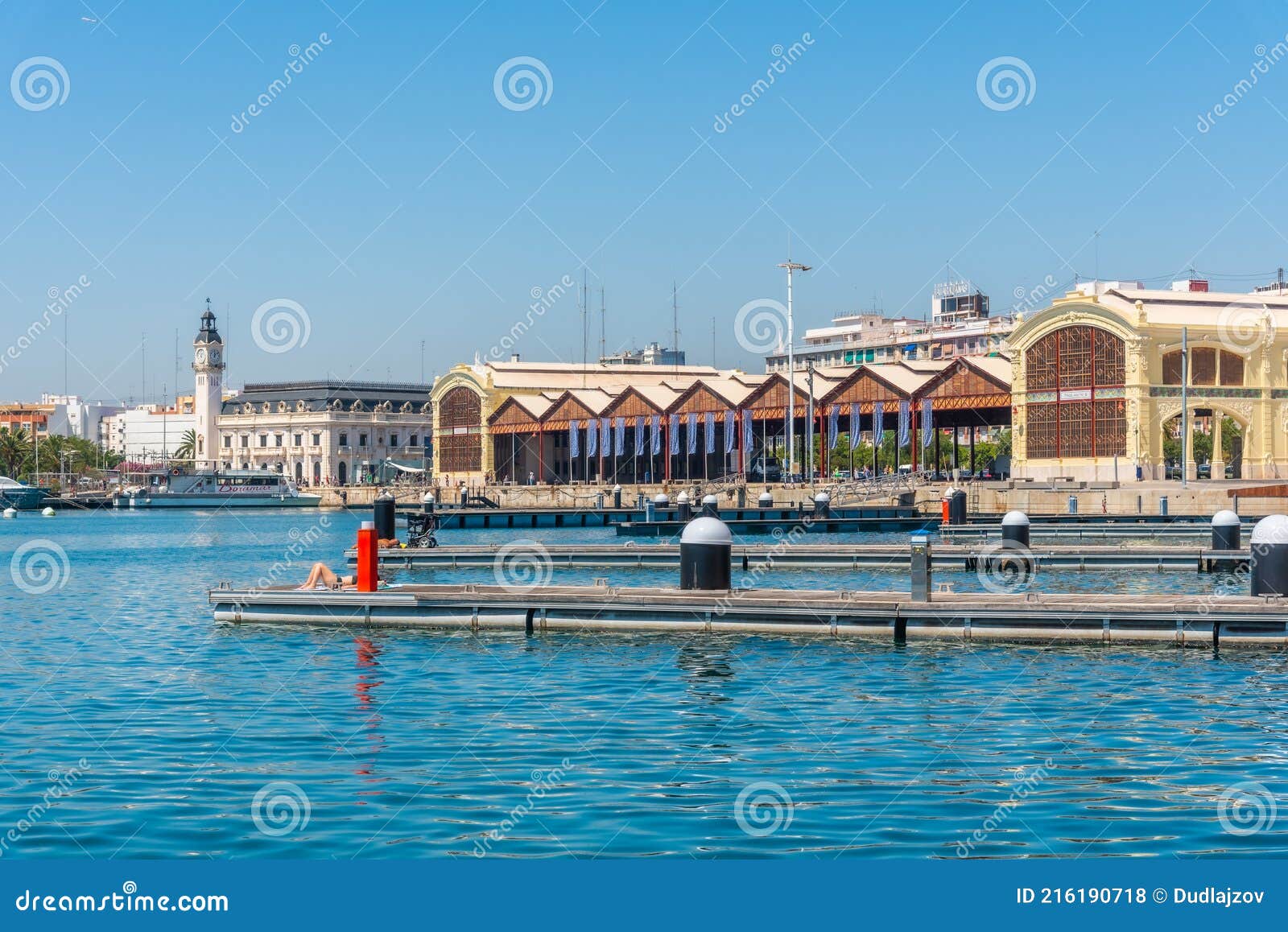 Marketplace Inside of Port of Valencia, Spain Editorial Stock Photo ...