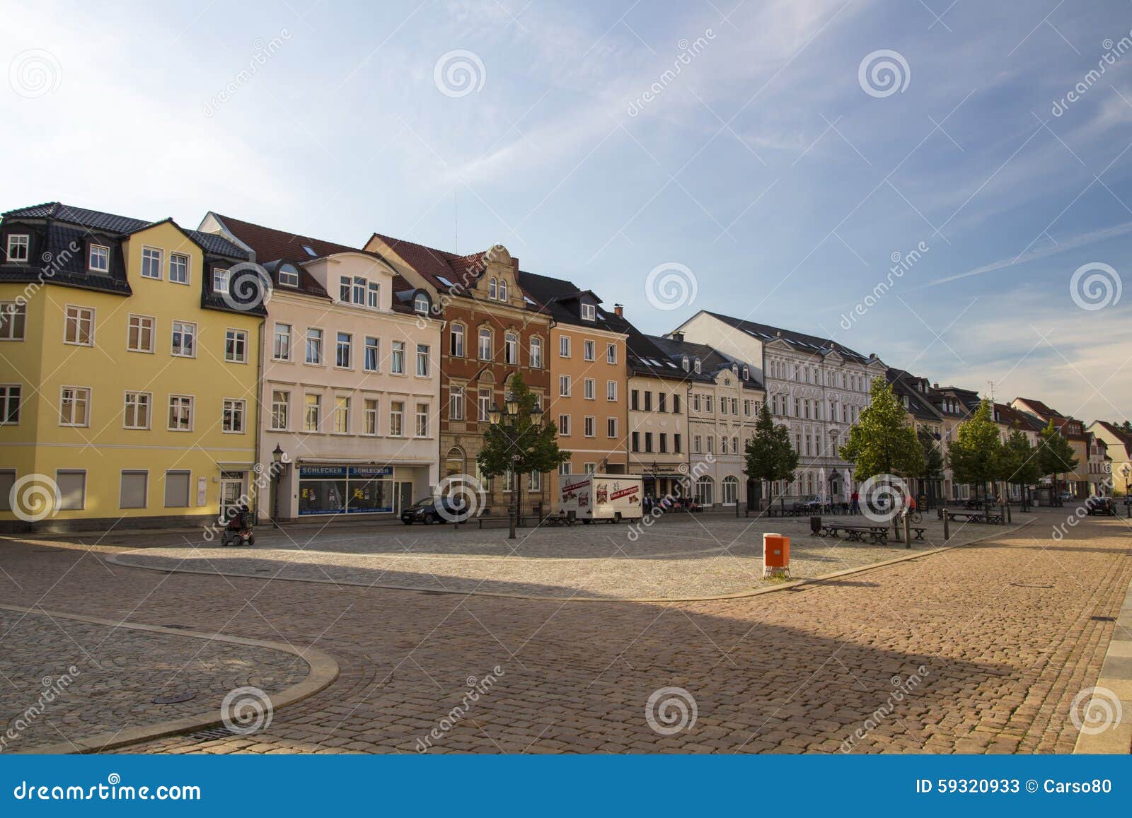 Marketplace of Werdau, Germany, 2015 Editorial Stock Photo - Image of ...