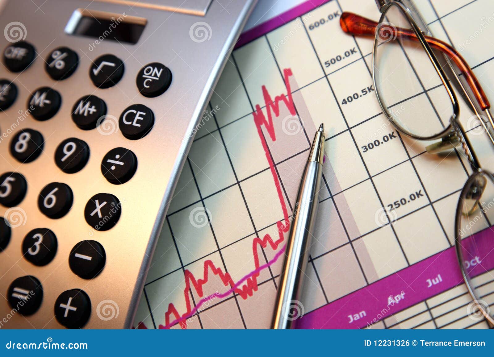 Markets Go Up, Financial Chart Stock Photo - Image of trading, finance ...