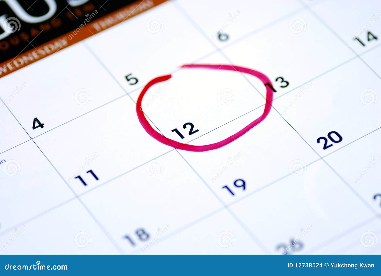 Markieren Sie Einen Wichtigen Tag Stockfoto - Bild von planer, markiert ...