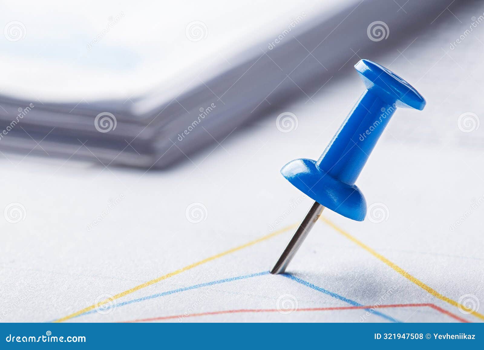 Marking Financial Chart by Pins.Share Listing and Checking Financial ...