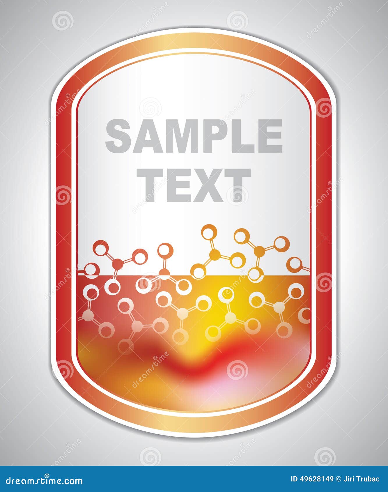 Marking Label - Laboratory Sticker - Abstract Background Stock Vector ...