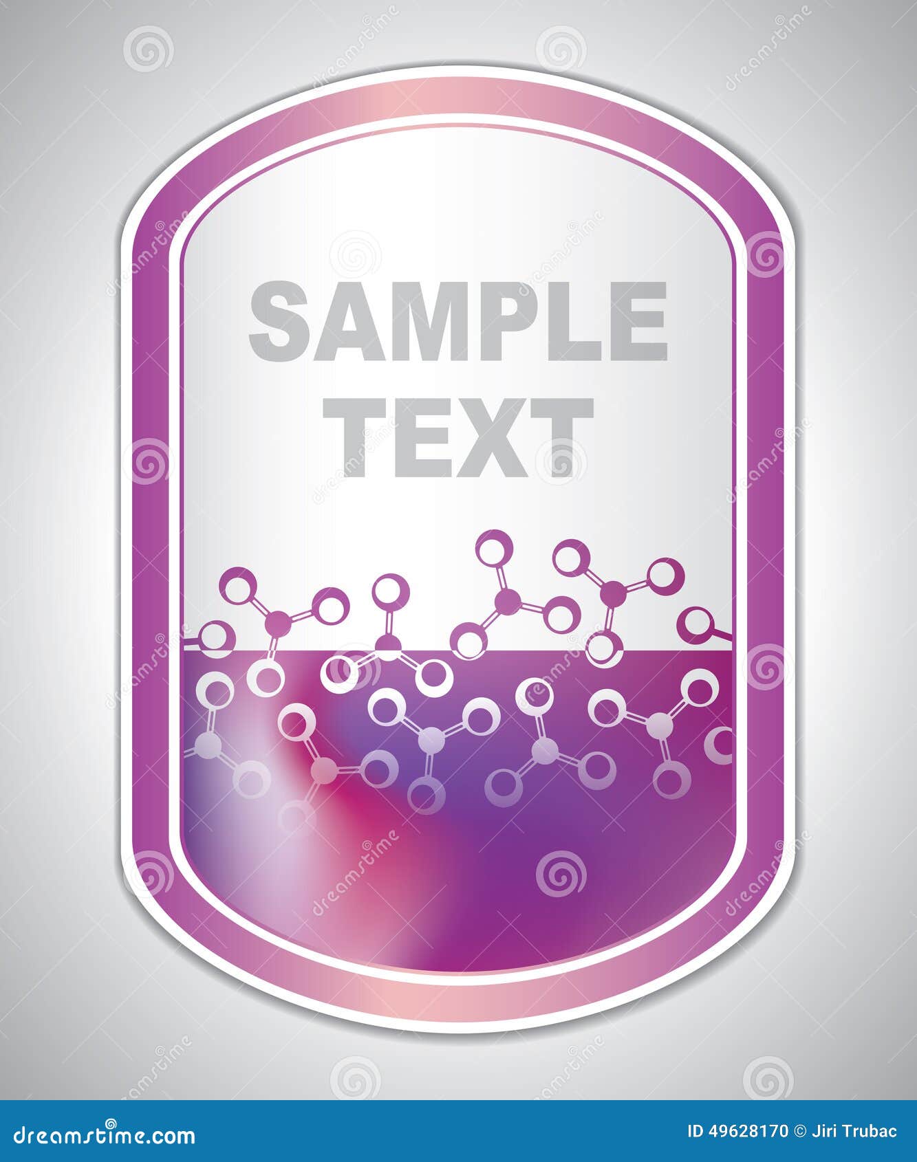 Marking Label - Molecular Structure - Abstract Background Stock Vector ...