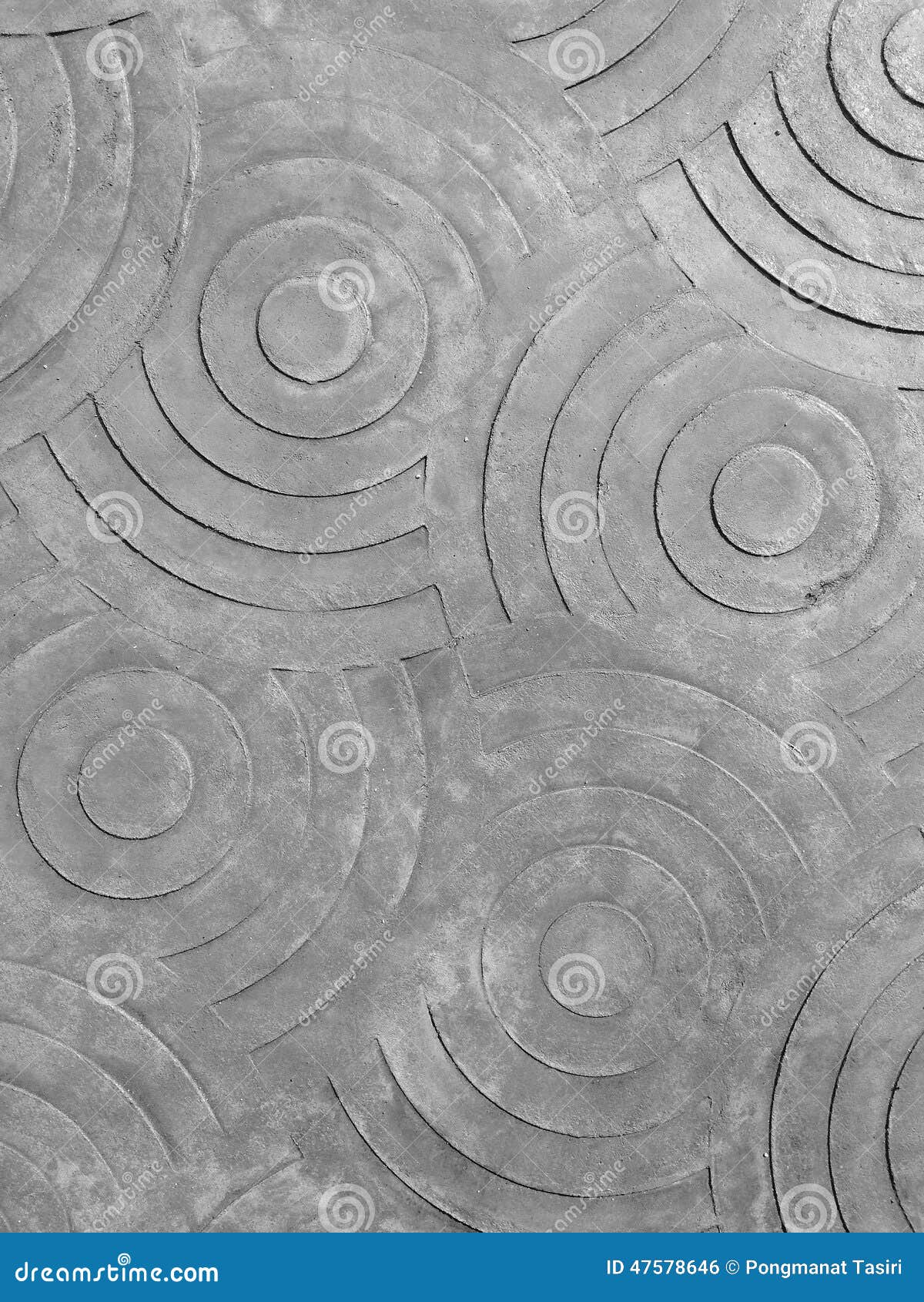 Marks of Circle on the Concrete Stock Photo - Image of construction ...