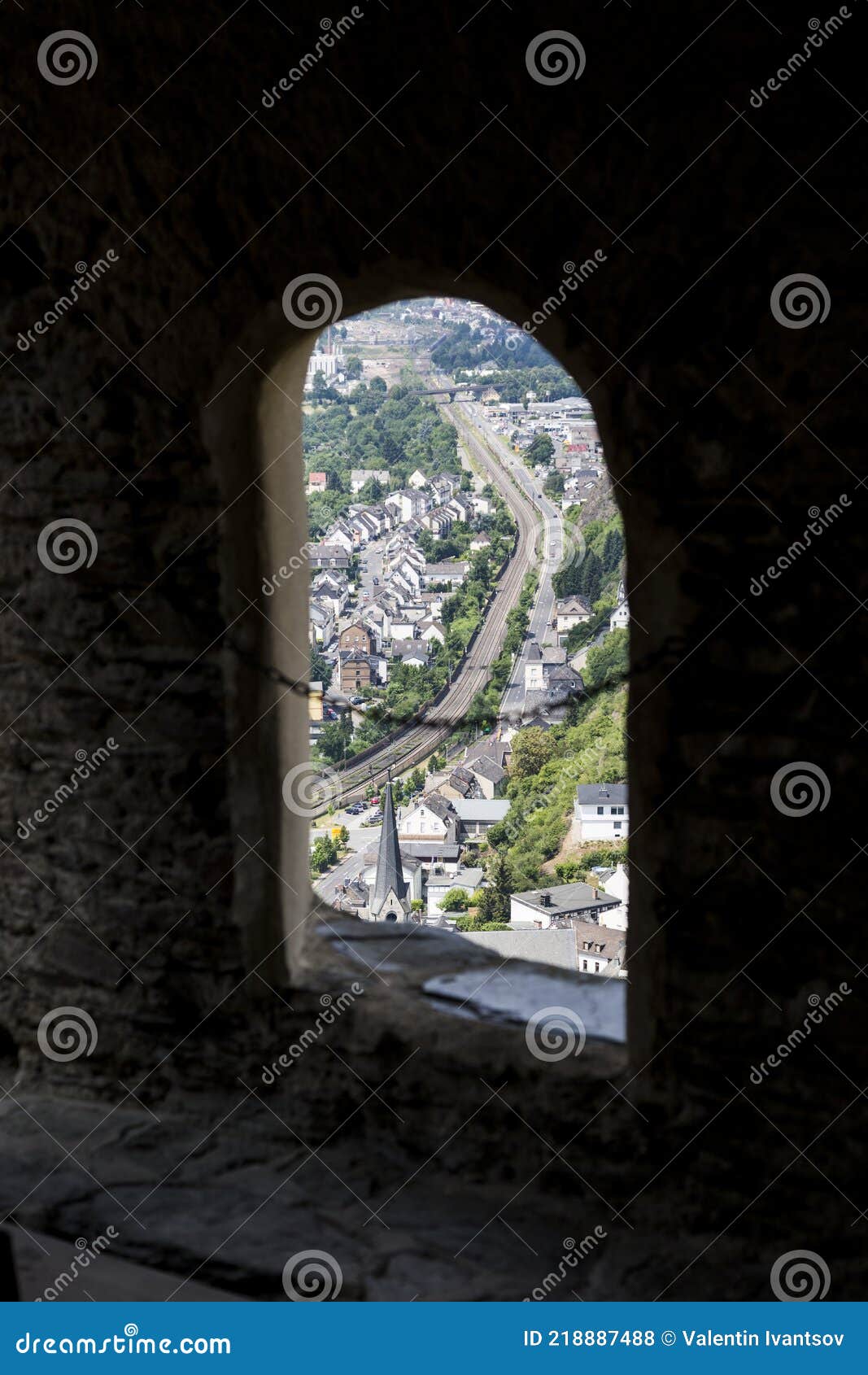 View from the Window of Castle Marksburg in Germany Editorial Stock ...