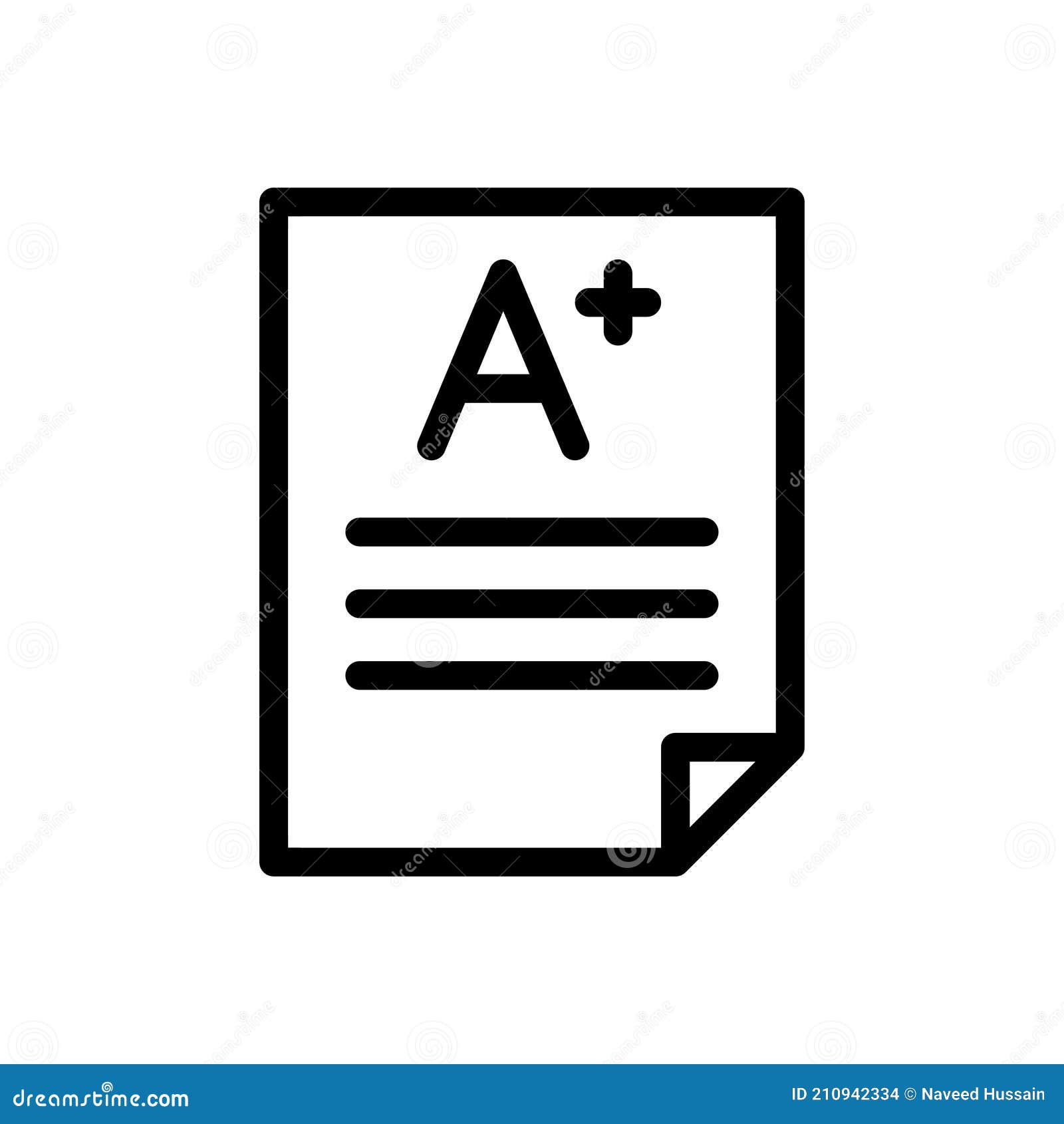 Marksheet stock vector. Illustration of education, flat - 210942334