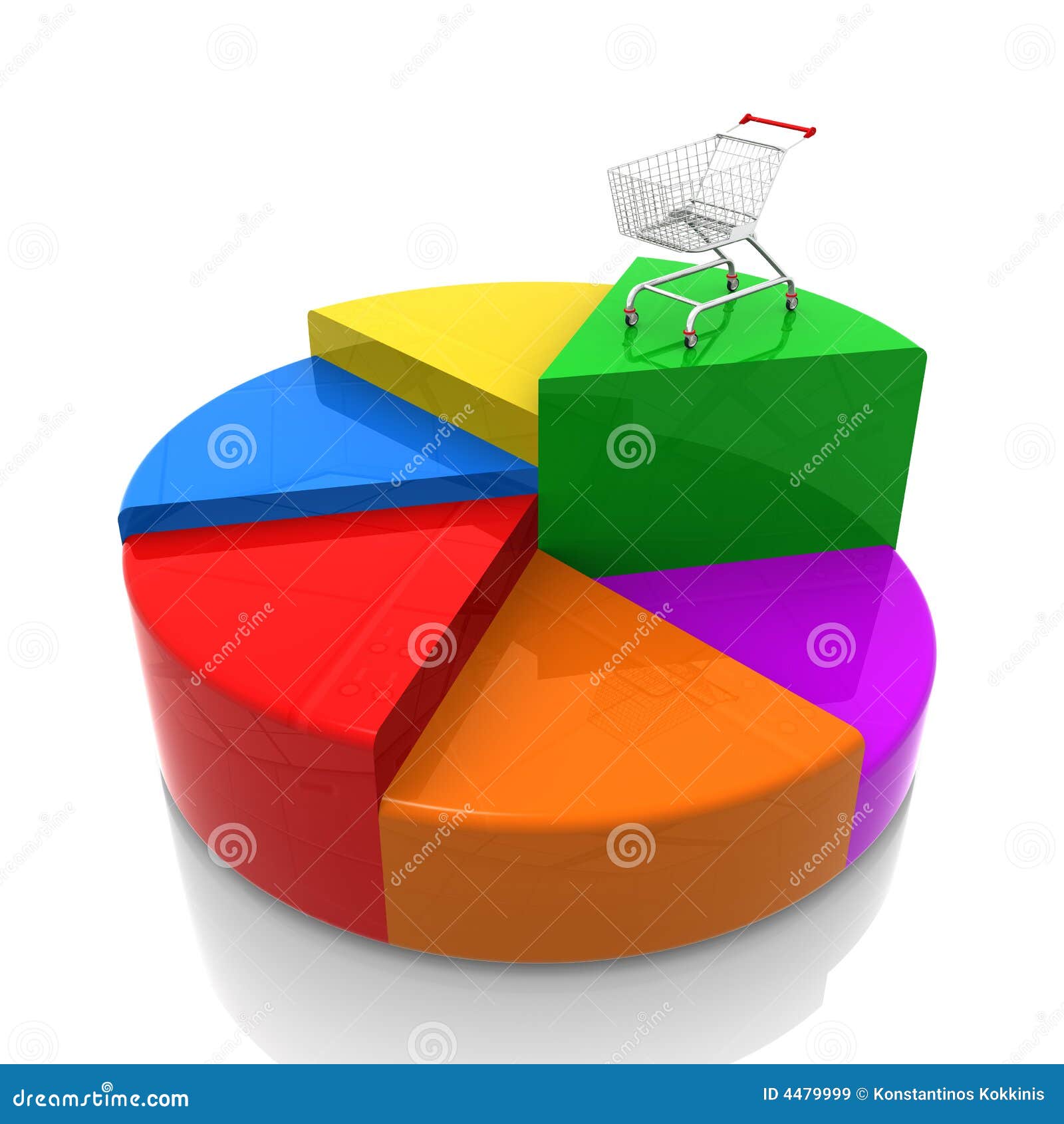 Marktanteil stock abbildung. Illustration von markt, einkommen - 4479999