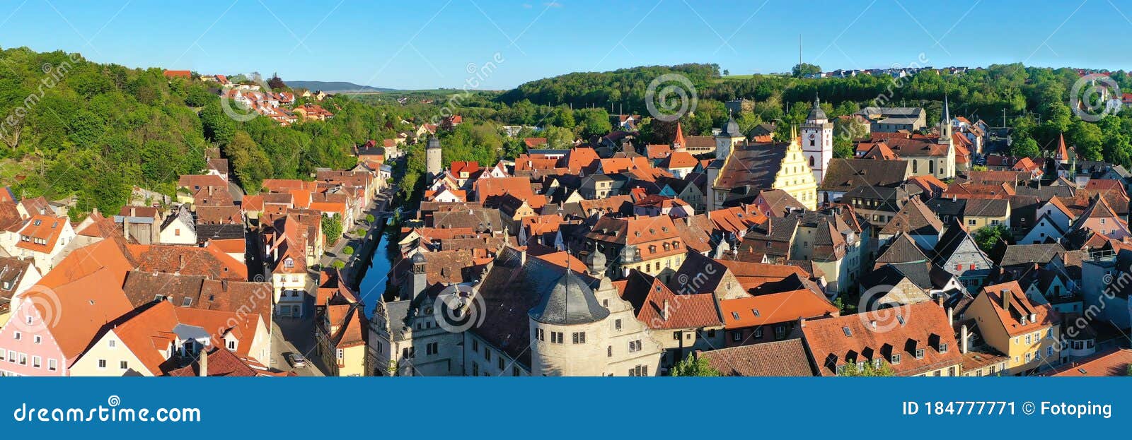 Marktbreit Eine Stadt am Main Stock Image - Image of river, city: 184777771