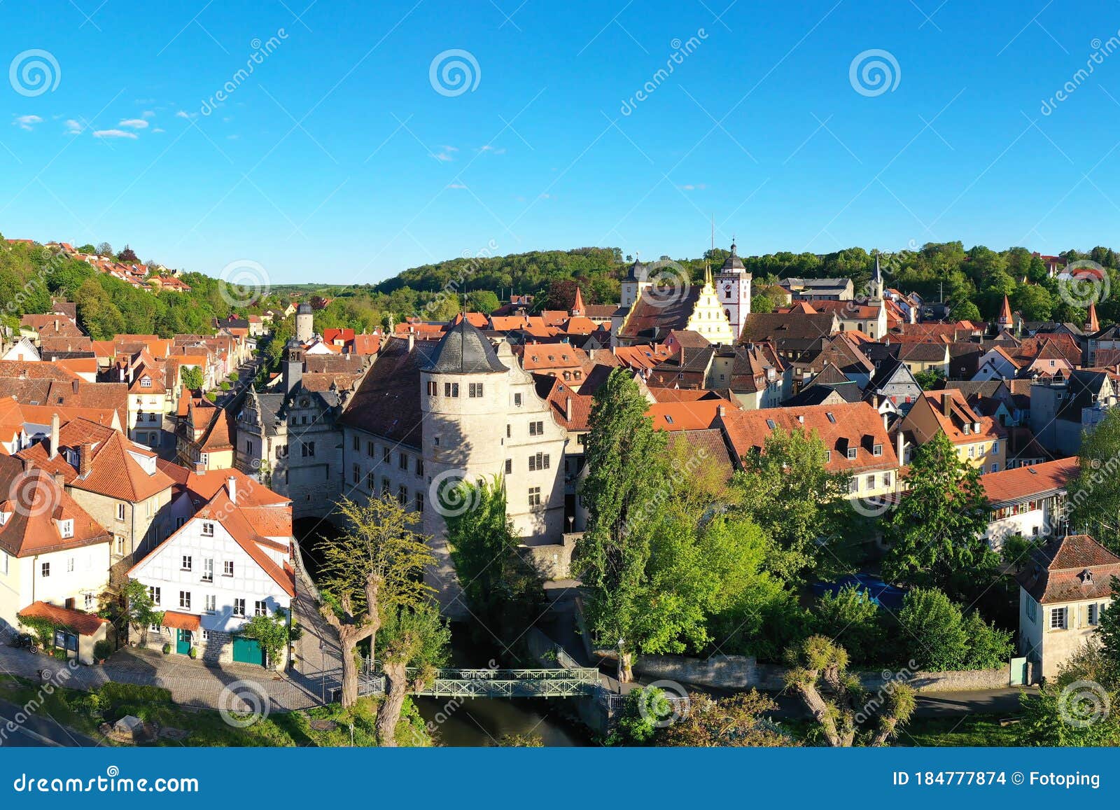 Marktbreit Eine Stadt am Main Stock Photo - Image of europe, excursion ...