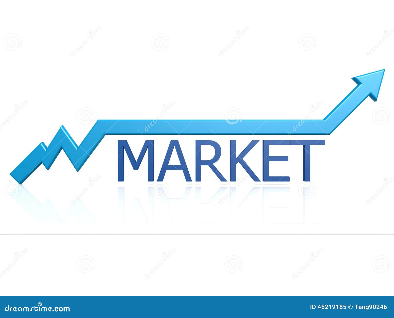 Marktdiagramm stock abbildung. Illustration von verstärkung - 45219185
